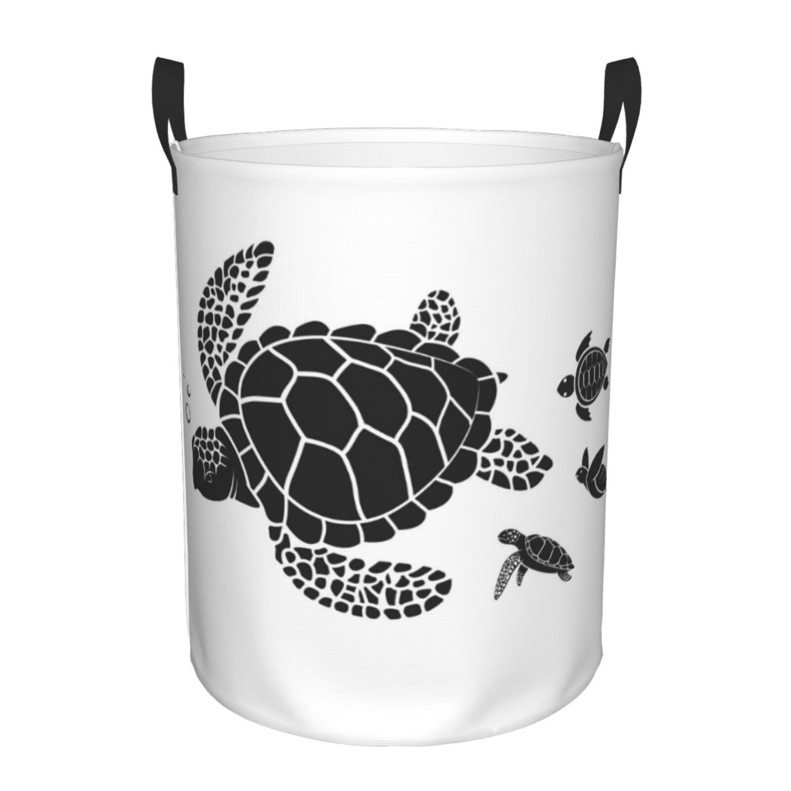 Kll Family Of Sea Turtles Waterproof Foldable Laundry Hamper Bucket ...
