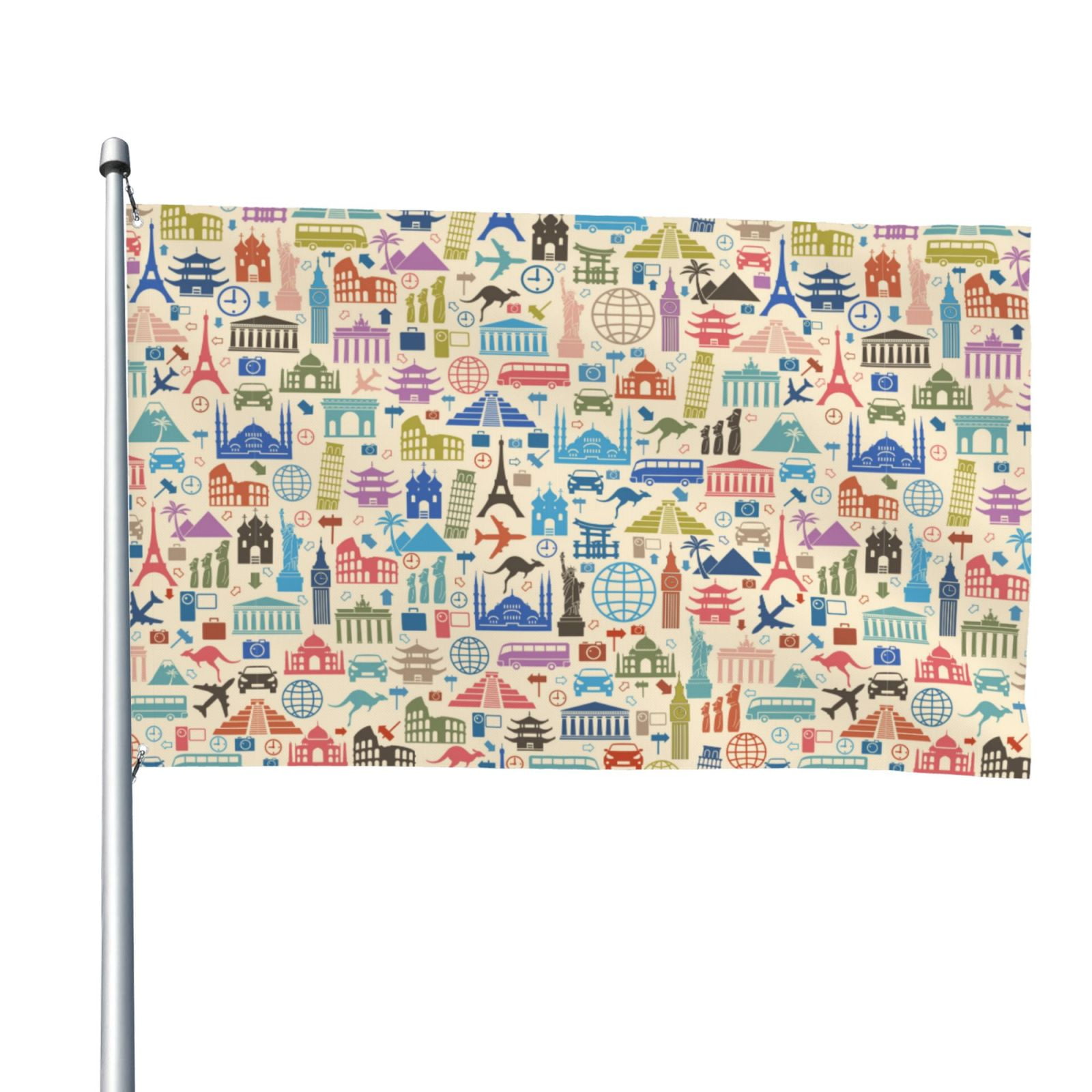 Kll Famous Places Flag 4x6 Ft Parade Party Flag Outdoor Flag Decorative ...