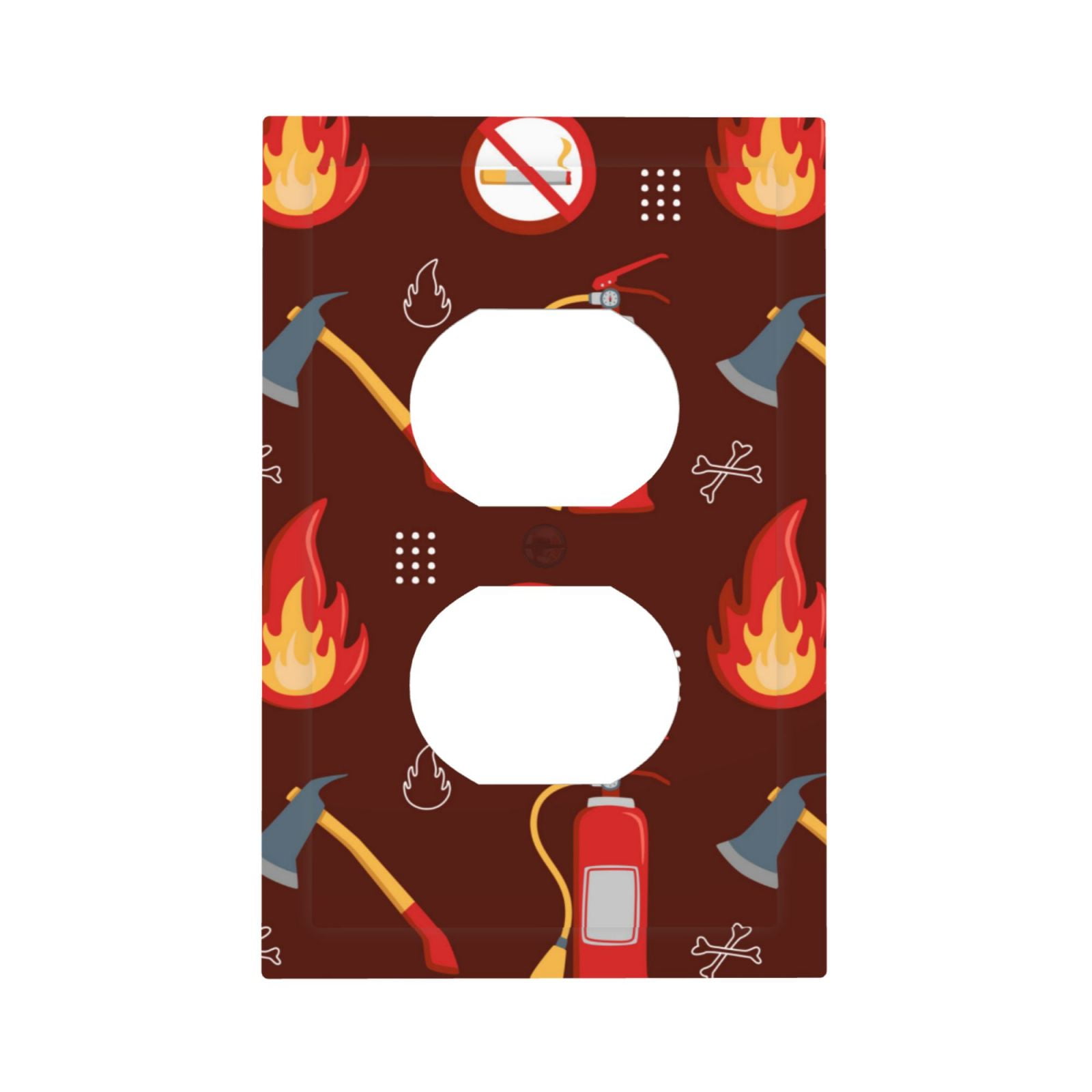 Kll Fire Extinguisher Wall Plate,Gloss Finish,Standard Size 1 - 5" X 3 ...