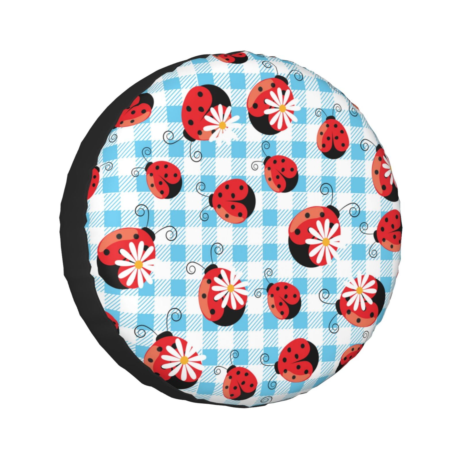 Kll Flowers And Lady Bugs Tire Cover,Universal Wheel Tire Cover For ...