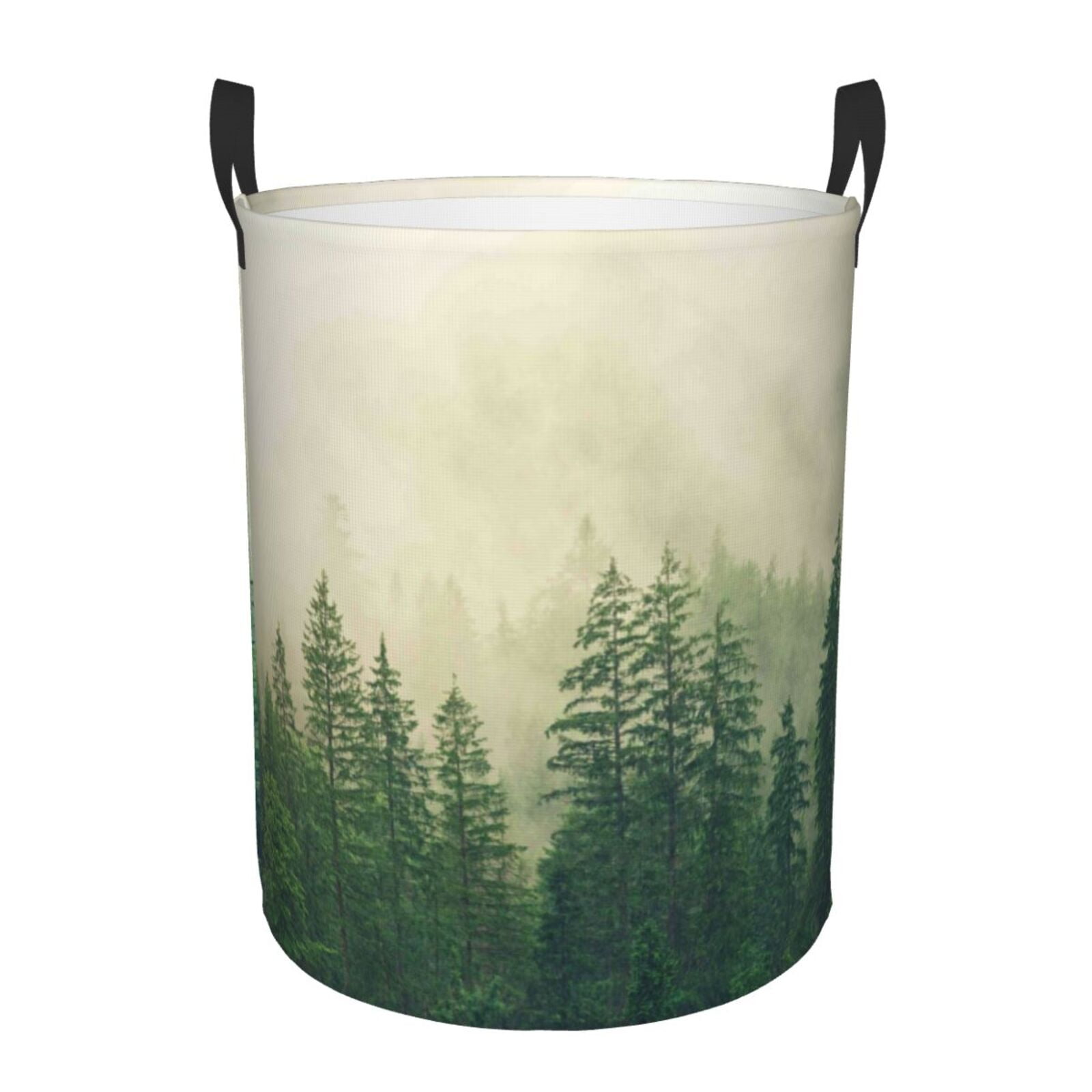 Kll Fog Forest Waterproof Foldable Laundry Hamper Bucket With Handles ...