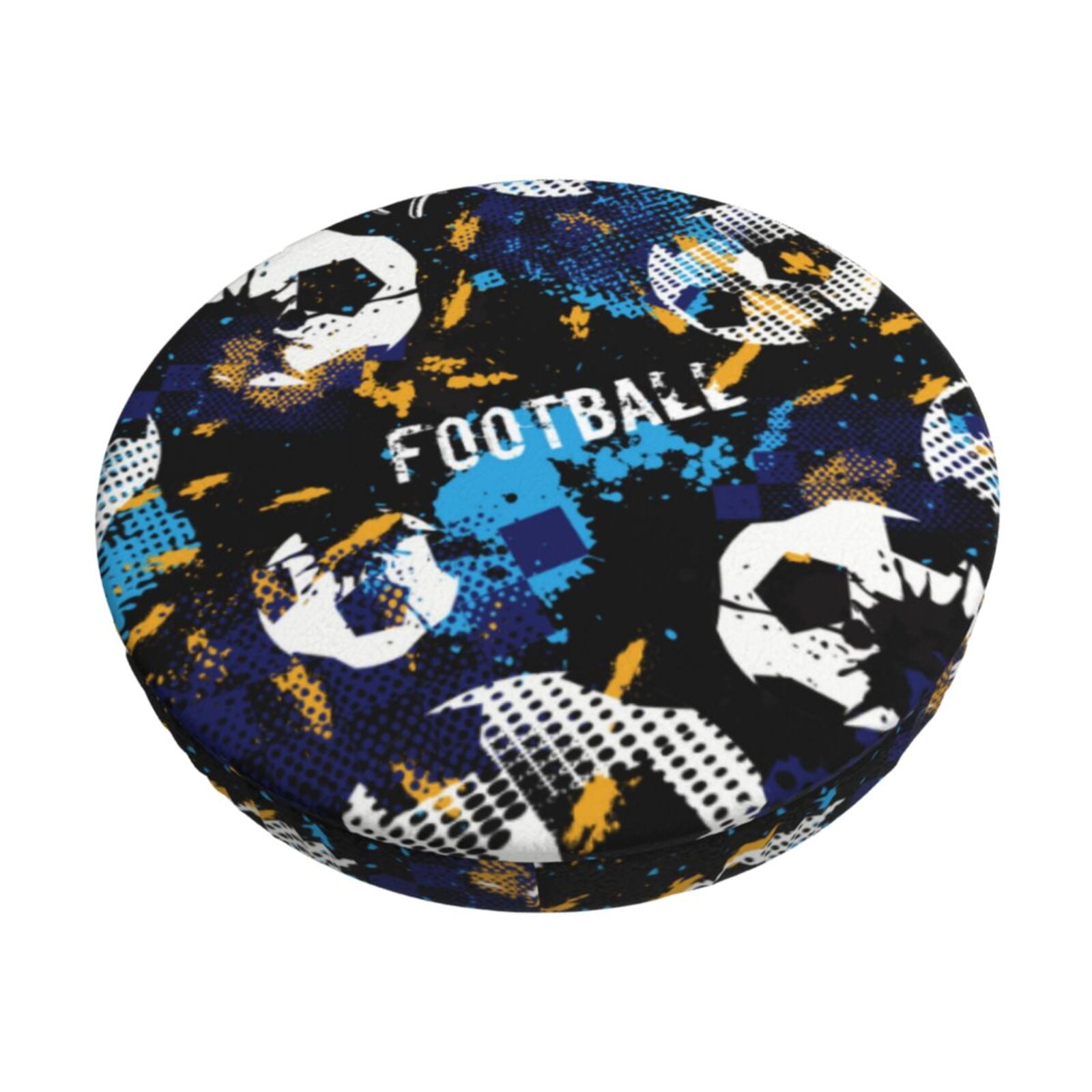 Kll Football Round Bar Chair Cushion Cover 13 Inch,Bar Stool Protector ...