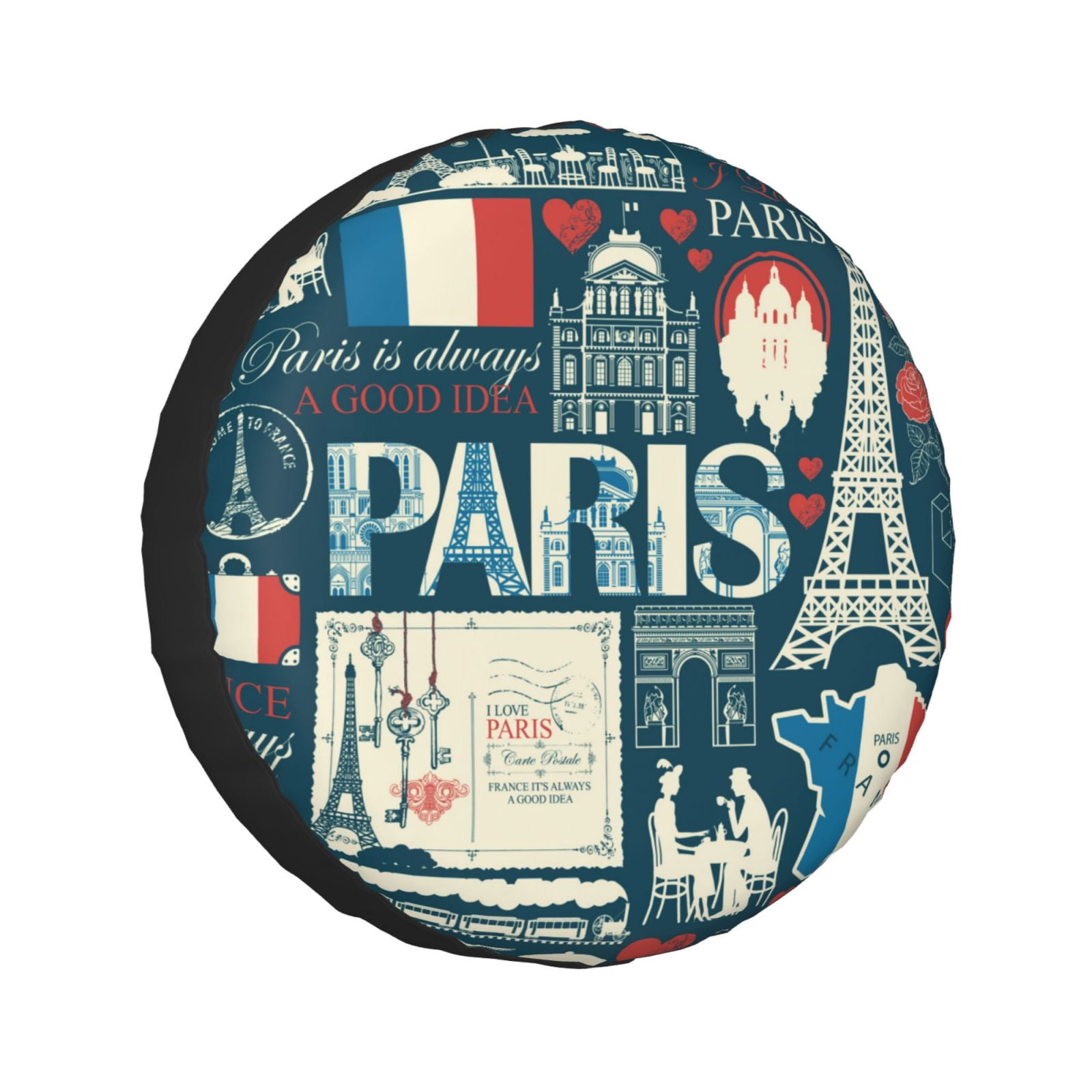 Kll France And Paris Tire Cover,Universal Wheel Tire Cover For Trailer ...