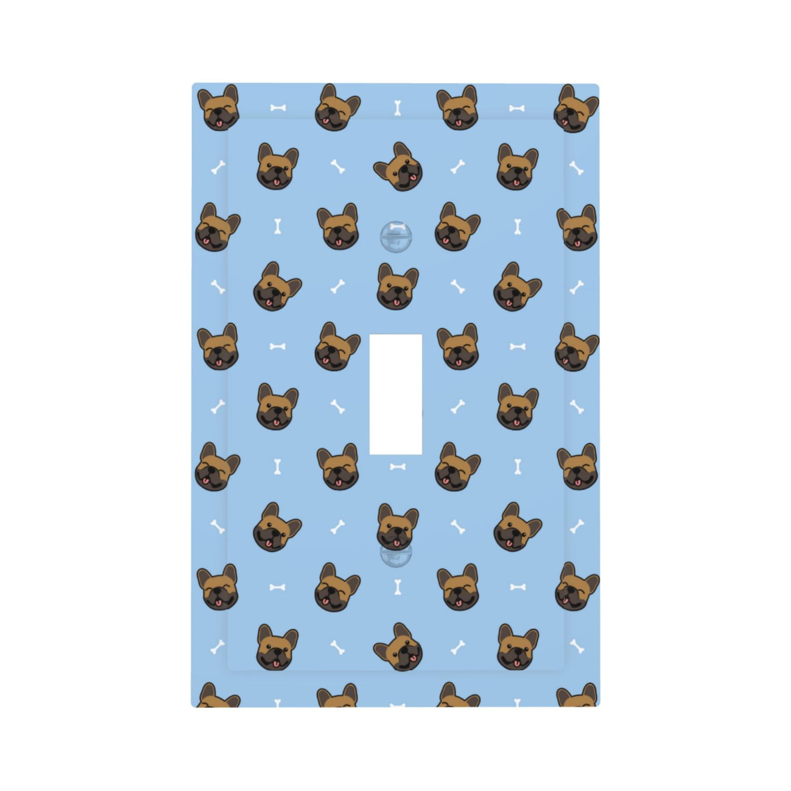 Kll French Bulldog Face Wall Plate,Gloss Finish,Standard Size 1 - 5" X ...