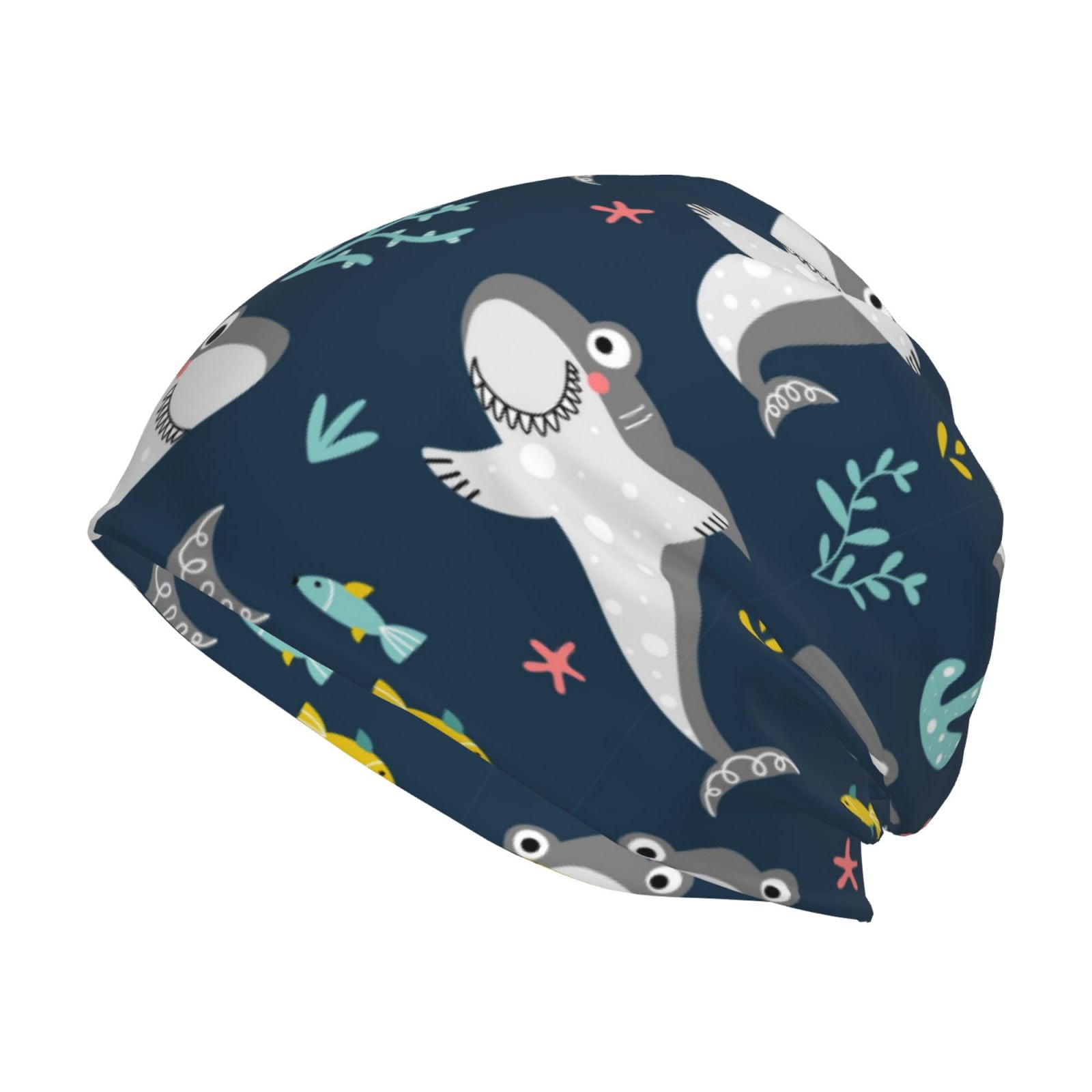 Kll Friendly Smiling Sharks Winter Fall Beanie Knit Hats For Men ...