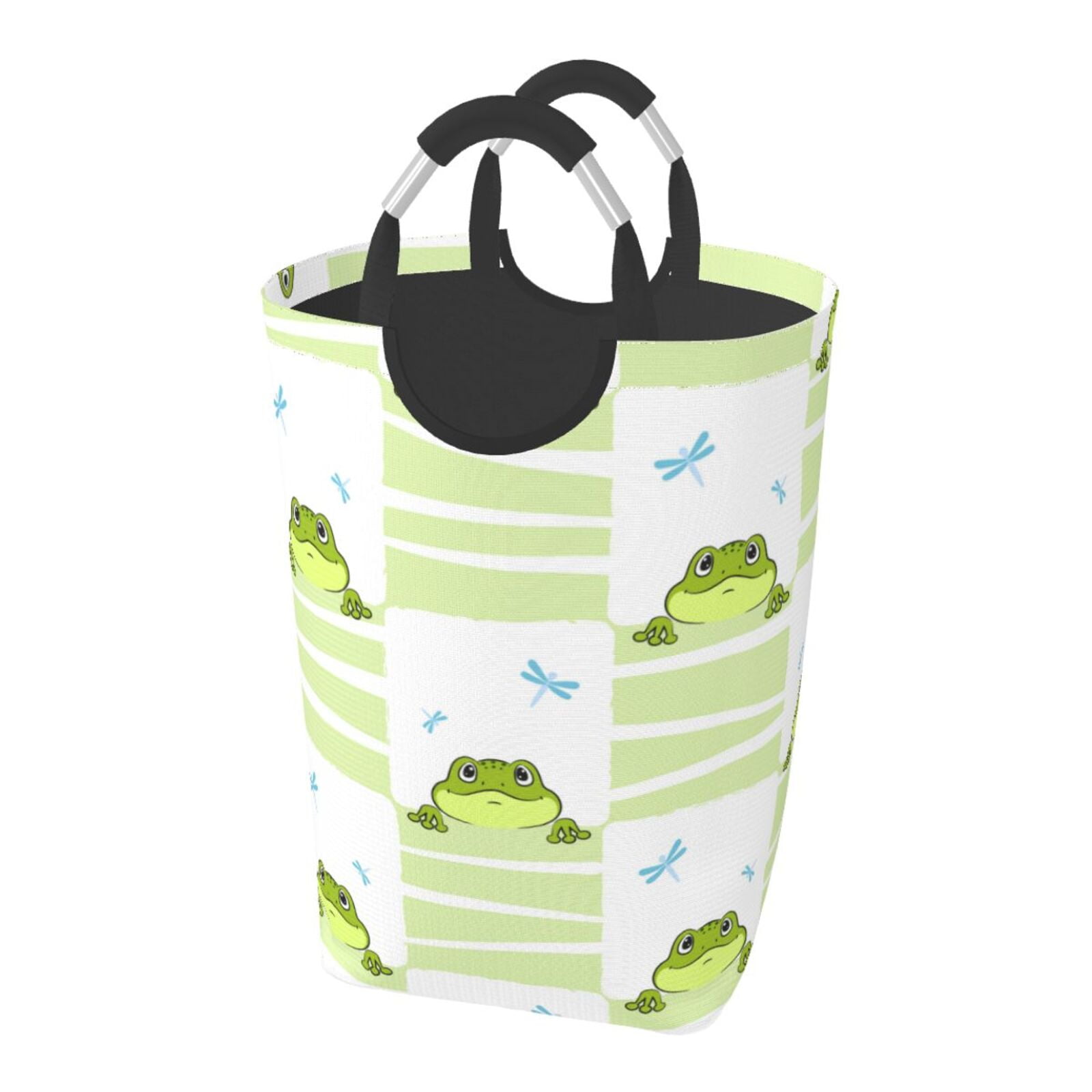 Kll Frogs And Dragonflies Laundry Hamper,Large Canvas Fabric ...