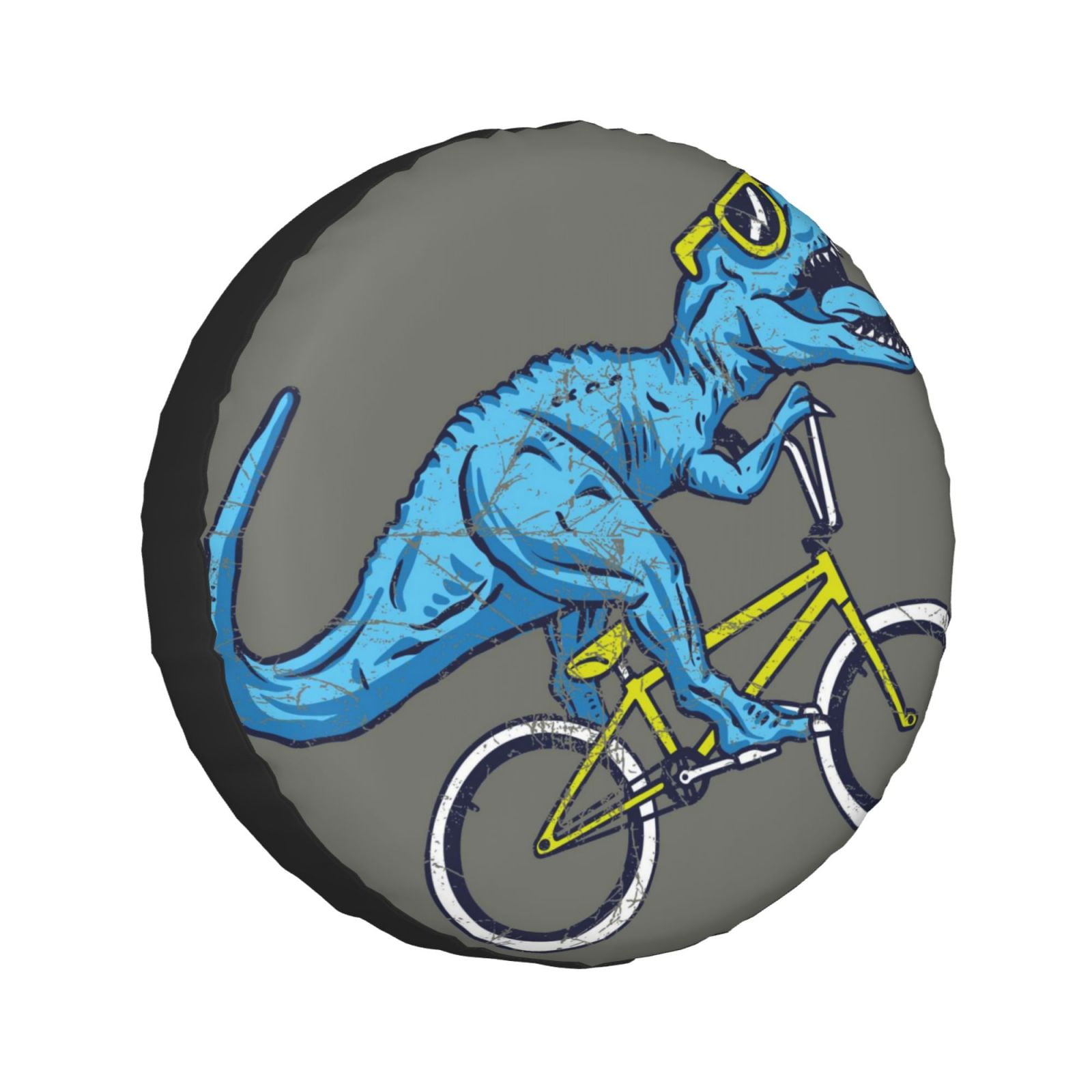 Kll Fun Riding Dinosaur Tire Cover,Universal Wheel Tire Cover For ...