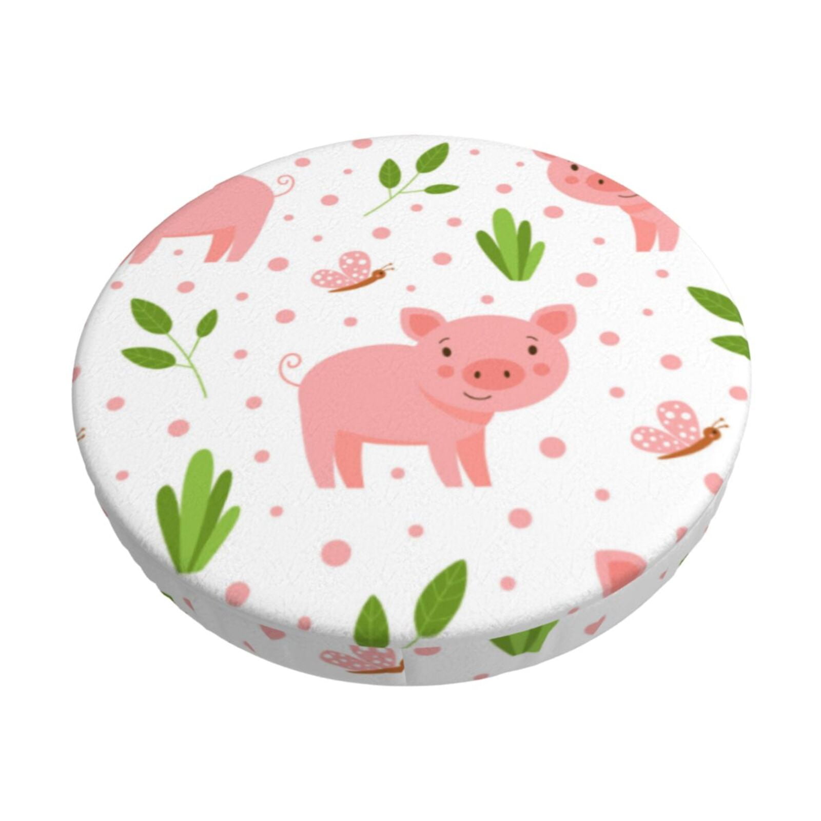 Kll Funny Little Pigs Round Bar Chair Cushion Cover 13 Inch,Bar Stool ...