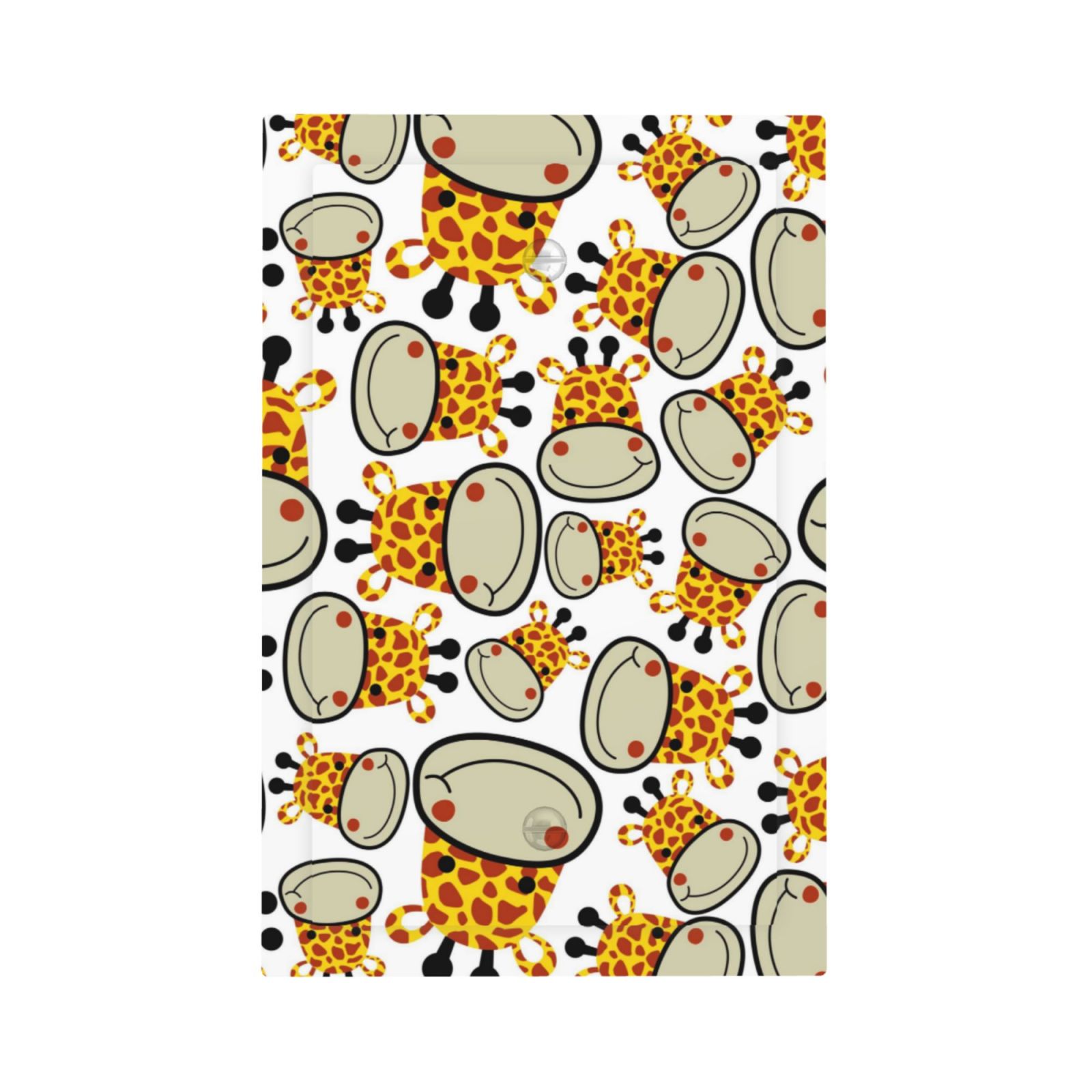 Kll Giraffes Head ,Cartoon Giraffes Wall Plate,Gloss Finish,Standard Size 1 - 5" X 3 ...
