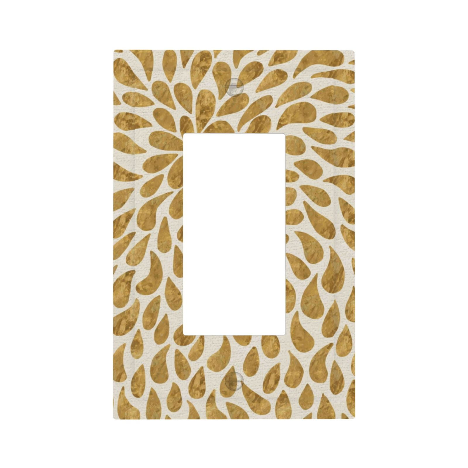 Kll Gold Drops Wall Plate,Gloss Finish,Standard Size 1 - 5" X 3 ...