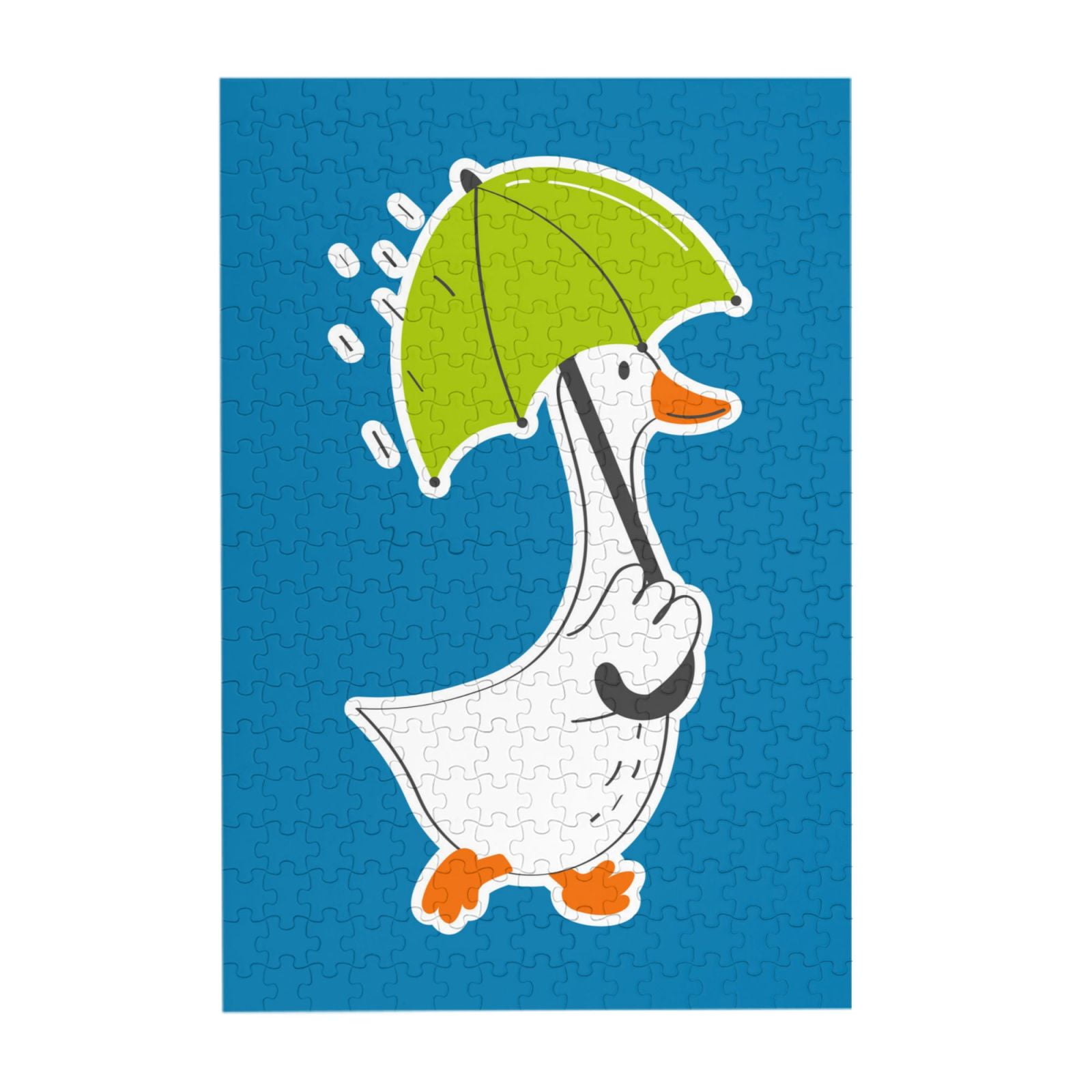 Kll Goose Holding An Umbrella - 300 Piece Jigsaw Puzzle For Adult And ...