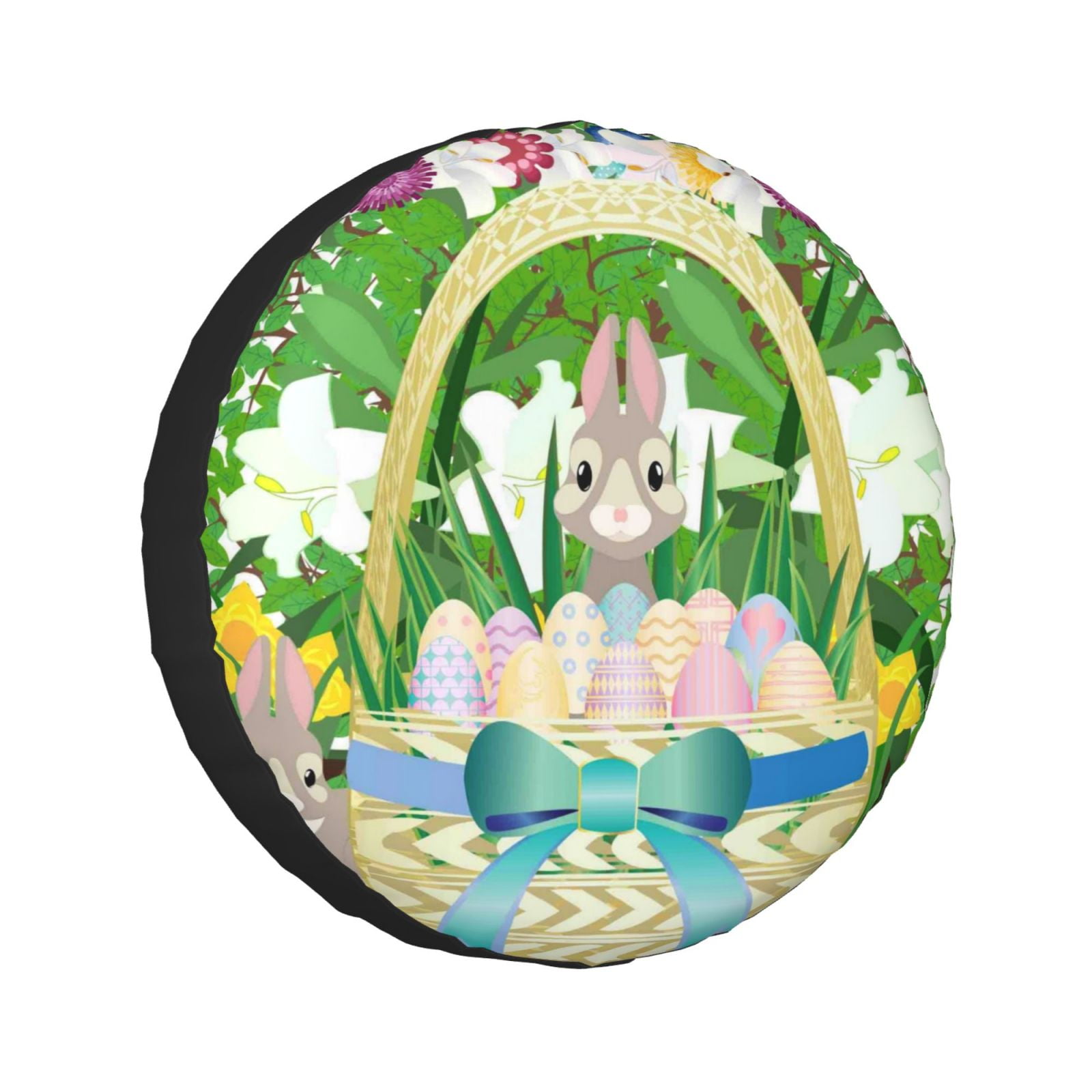 Kll Graphic Easter Easter Basket Tire Cover,Universal Wheel Tire Cover ...