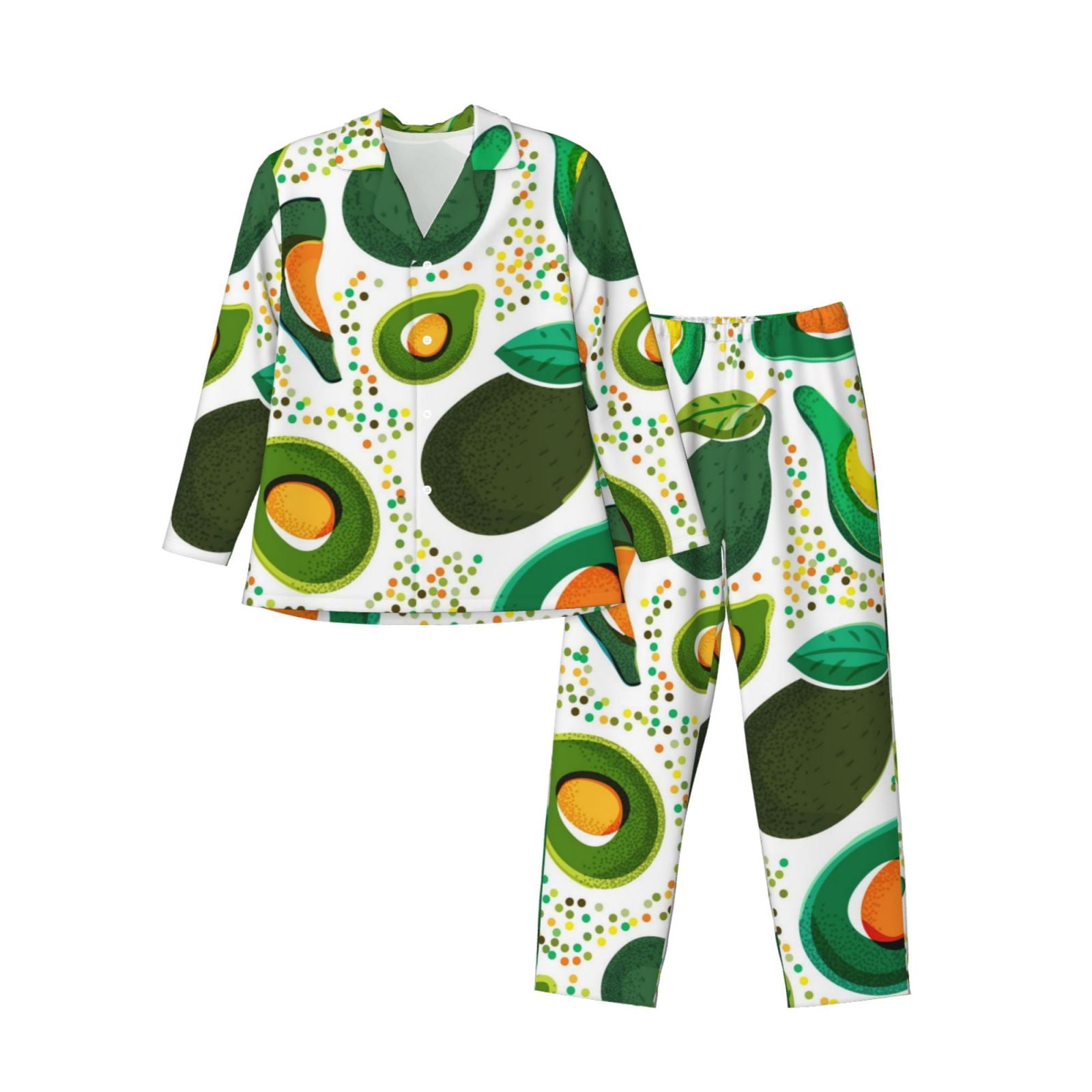 Kll Green Avocado (2) Sleepwear Mens Flannel Pajamas,Long Cotton Pj Set ...