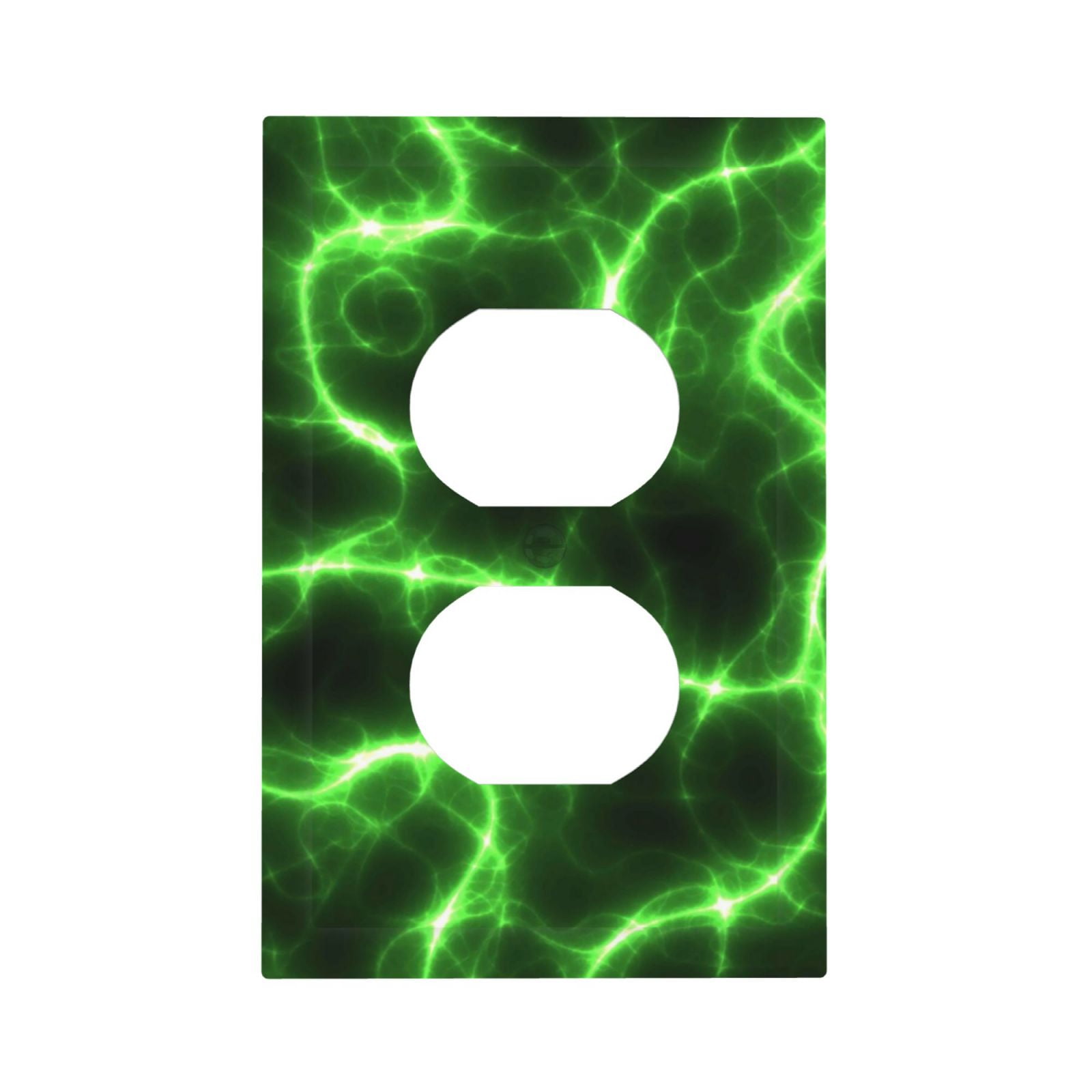 Kll Green Lightning Wall Plate,Gloss Finish,Standard Size 1 - 5" X 3 ...