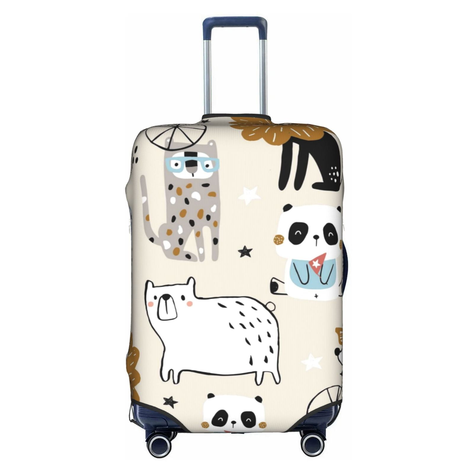 Kll Hand Drawn Animals Luggage Cover Suitcase Cover Suitcase Protector ...
