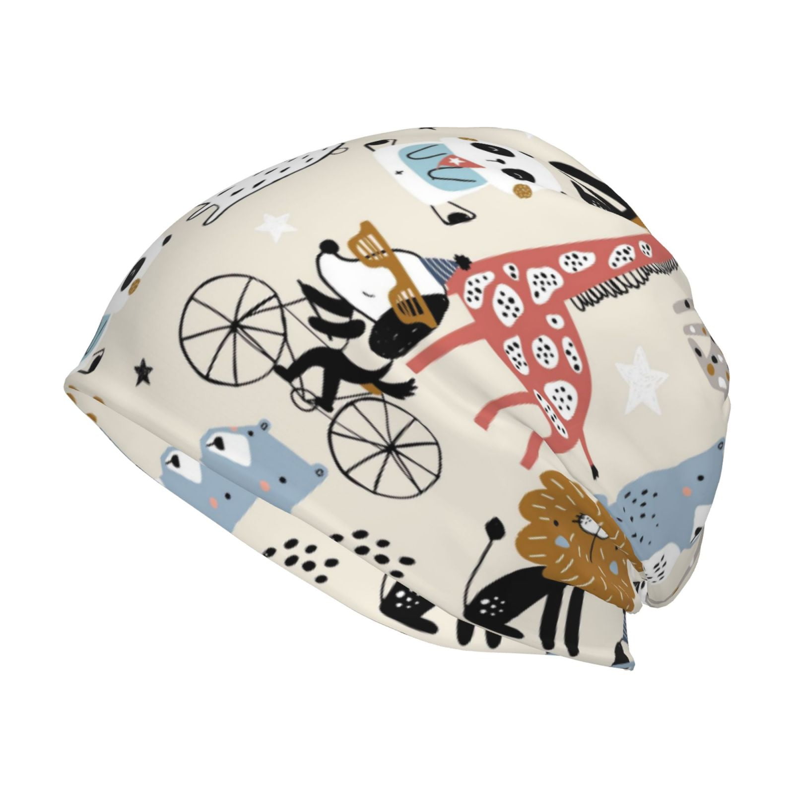 Kll Hand Drawn Animals Winter Fall Beanie Knit Hats For Men & Women ...