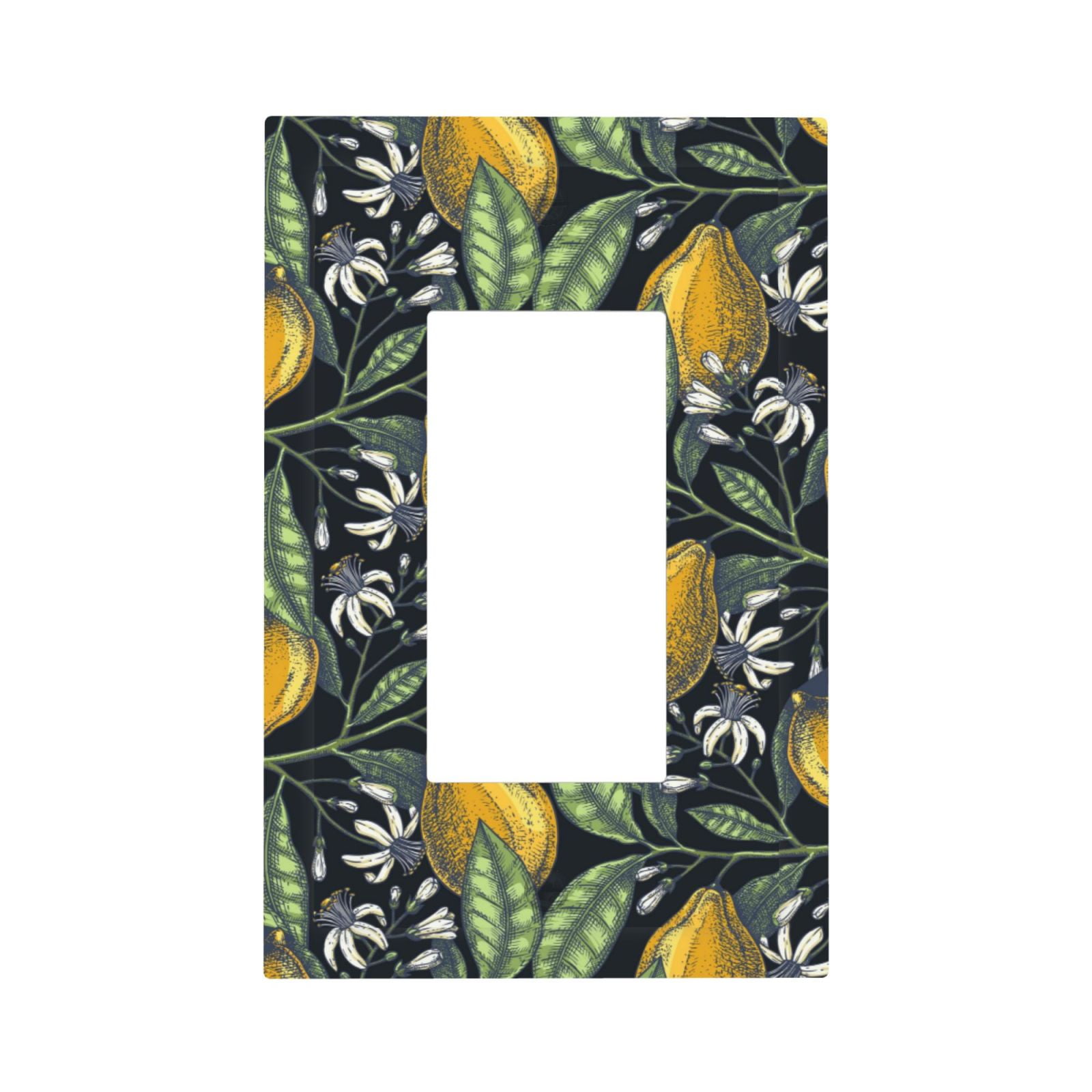 Kll Hand Drawn Citrus Fruits Elegant Lemons Wall Plate,Gloss Finish ...