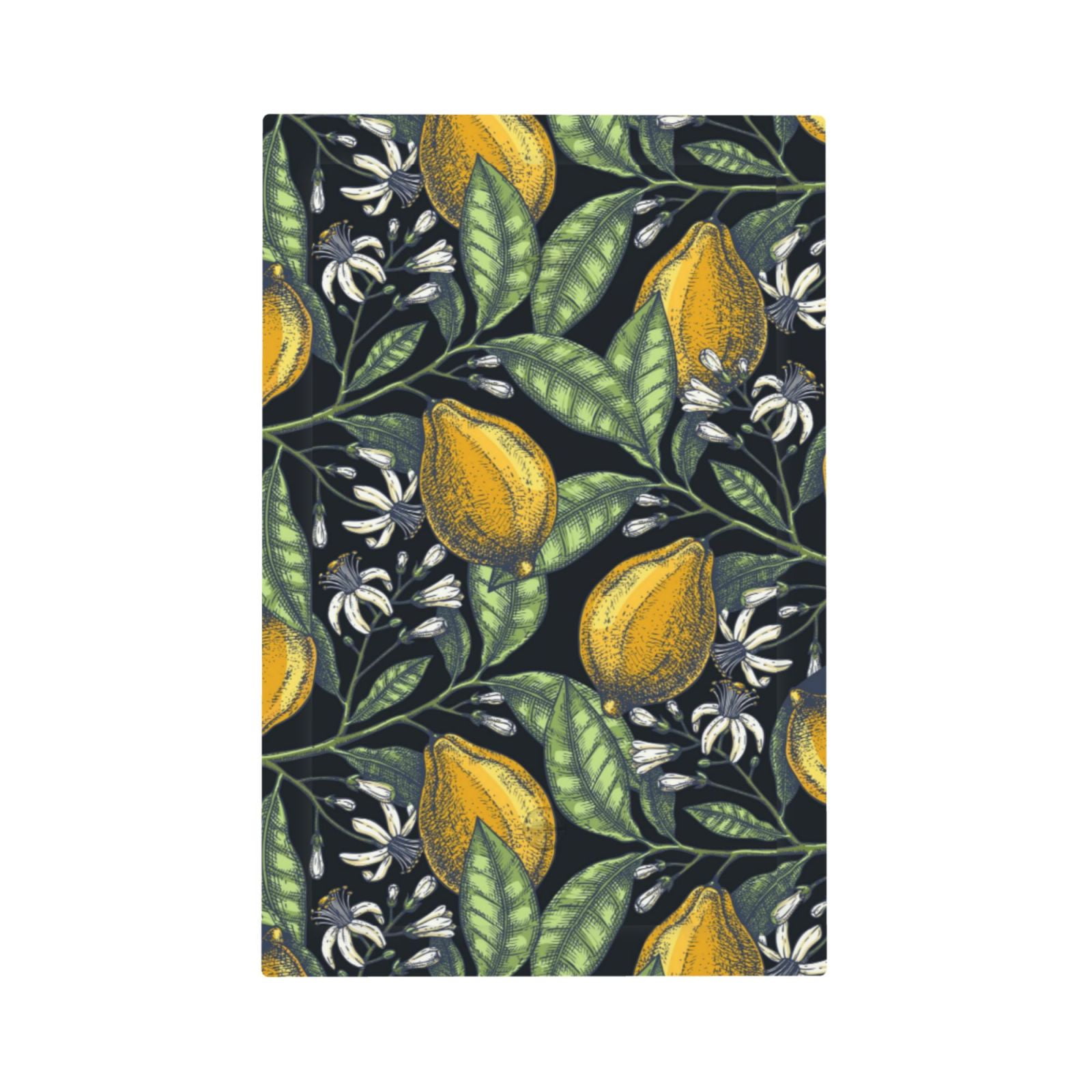 Kll Hand Drawn Citrus Fruits Elegant Lemons Wall Plate,Gloss Finish ...