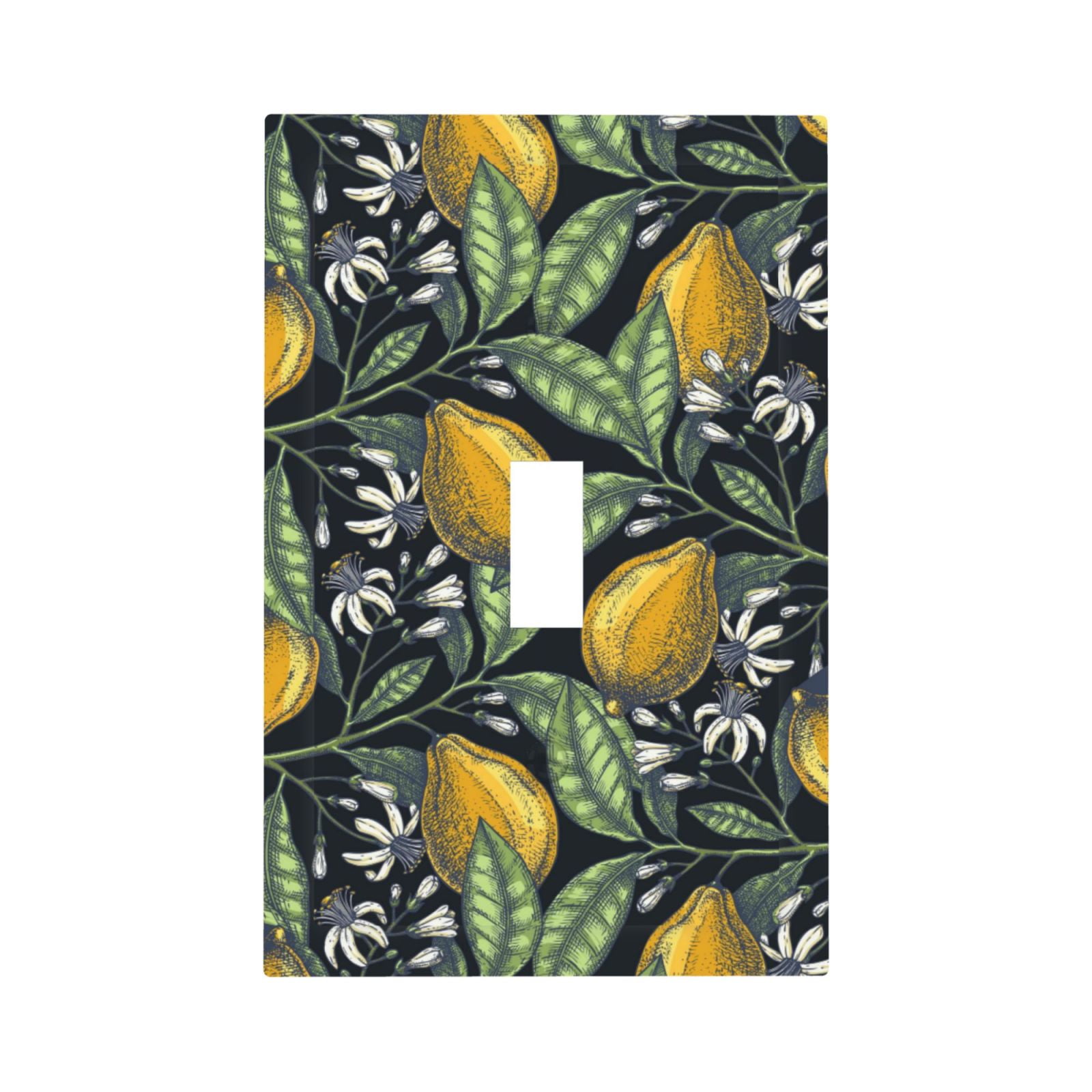 Kll Hand Drawn Citrus Fruits Elegant Lemons Wall Plate,Gloss Finish ...