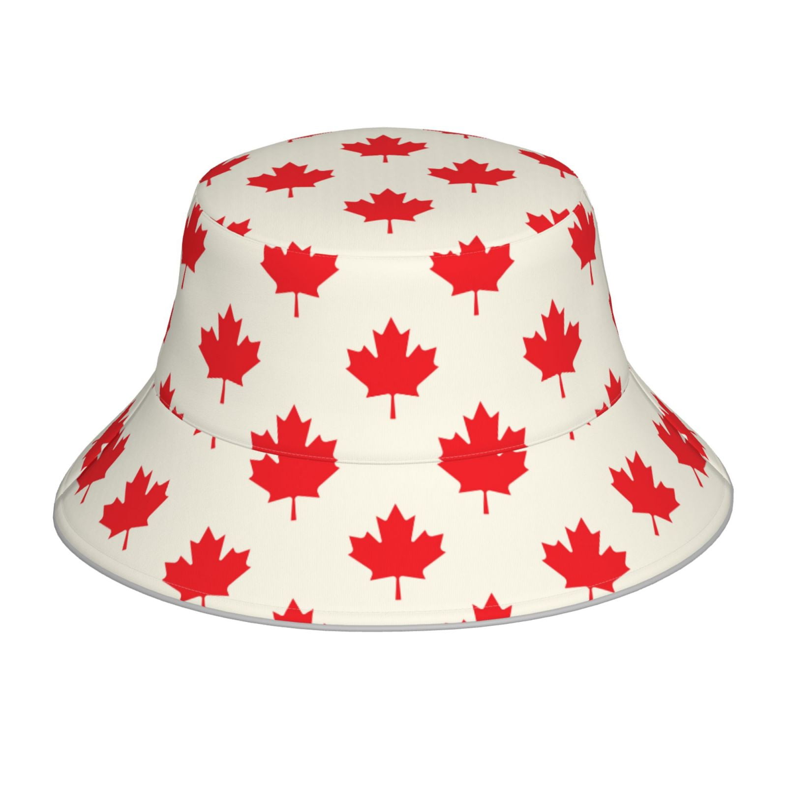 Kll Happy Canada Day Bucket Hat For Women Men Packable Travel Beach Sun ...