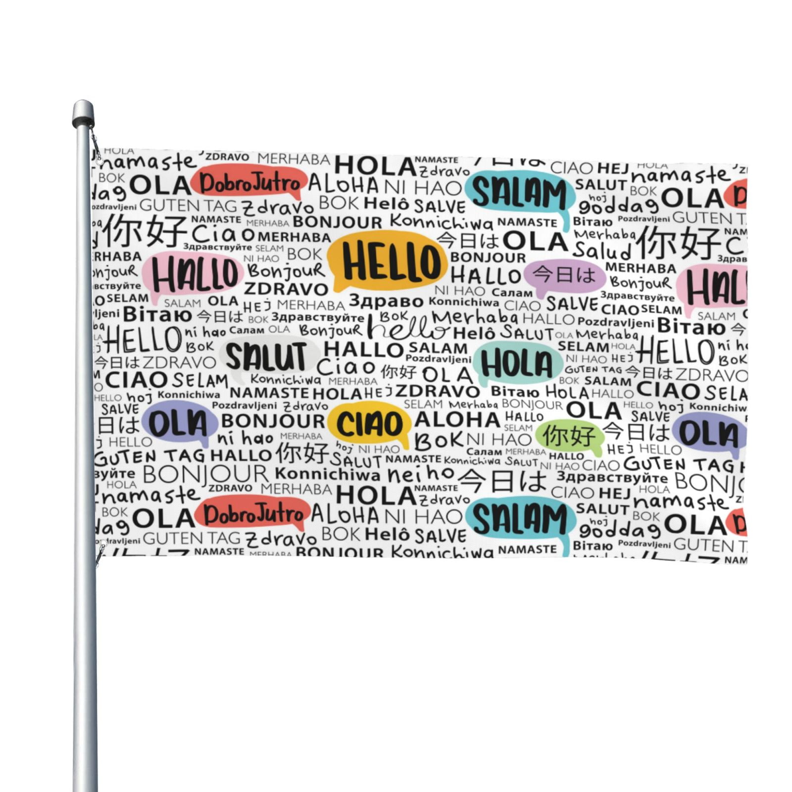 Kll Hello Flag 4x6 Ft Parade Party Flag Outdoor Flag Decorative Flag ...