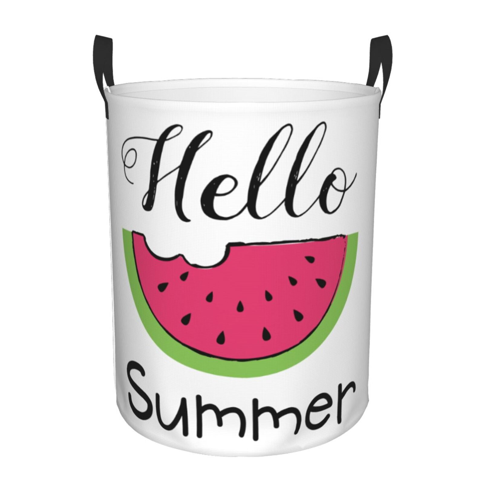 Kll Hello Summer Waterproof Foldable Laundry Hamper Bucket With Handles ...