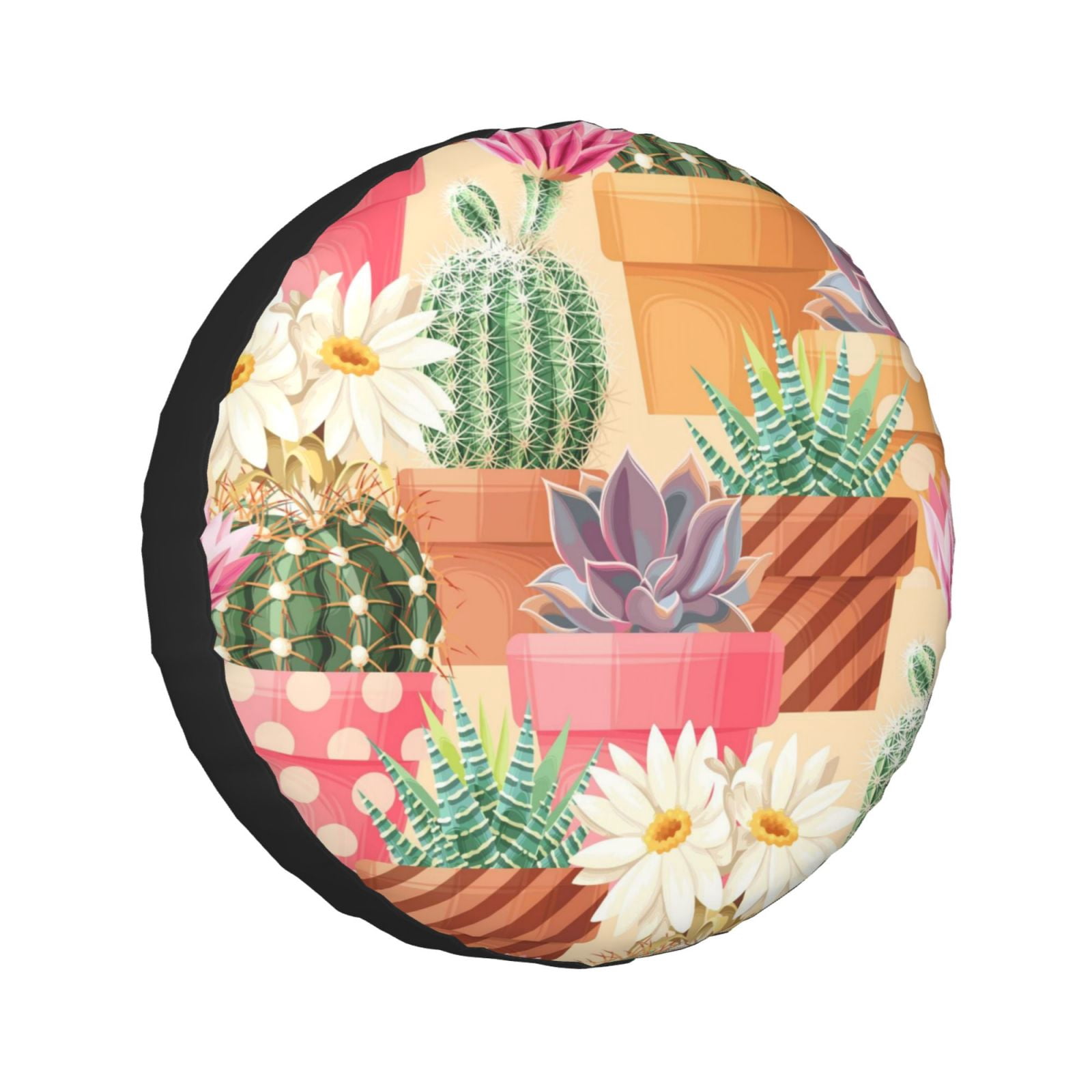 Kll High Detail Succulent And Cactus Seamless Patternsss Tire Cover ...