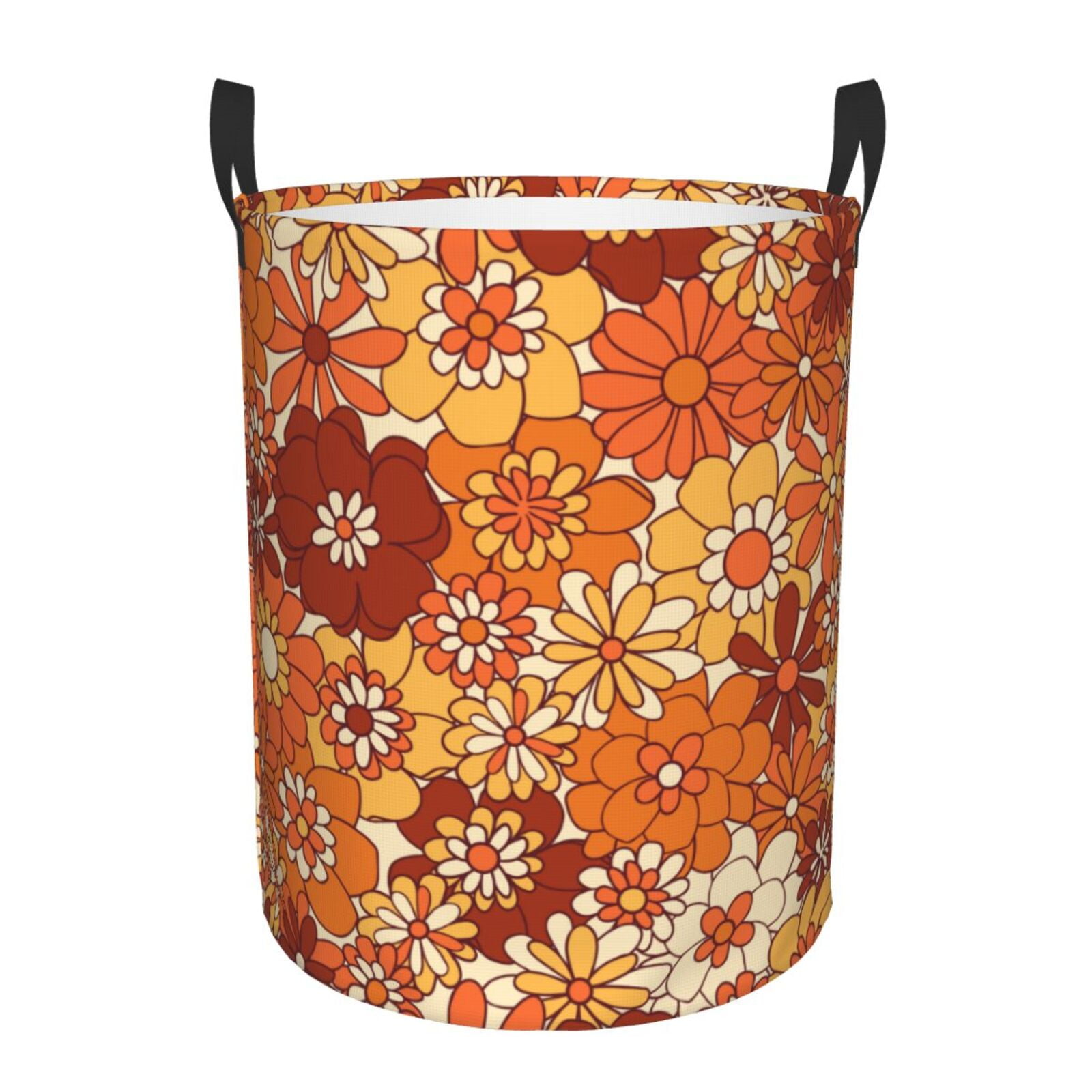 Kll Hippie Flower Waterproof Foldable Laundry Hamper Bucket With ...