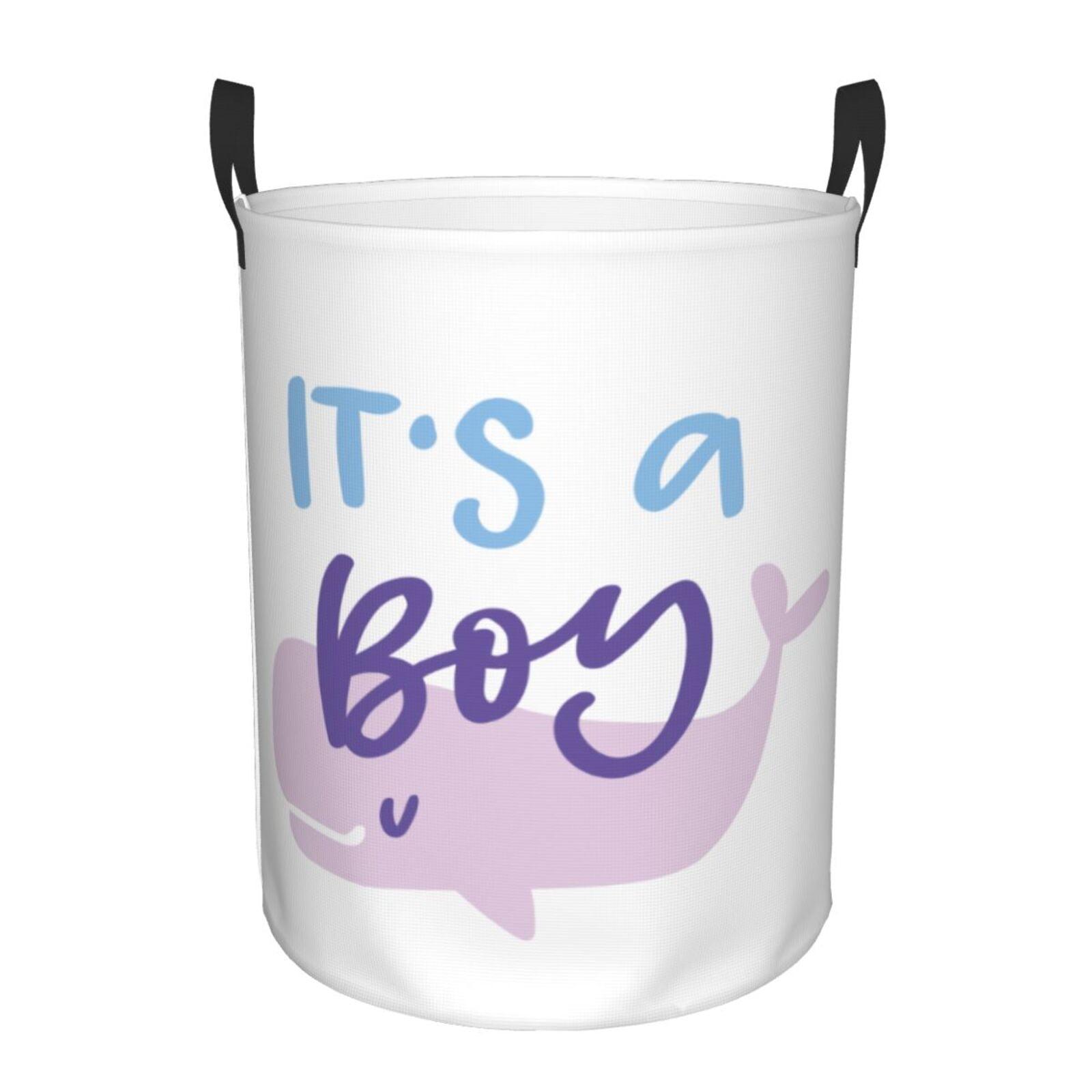 Kll It'S A Boy Waterproof Foldable Laundry Hamper Bucket With Handles ...