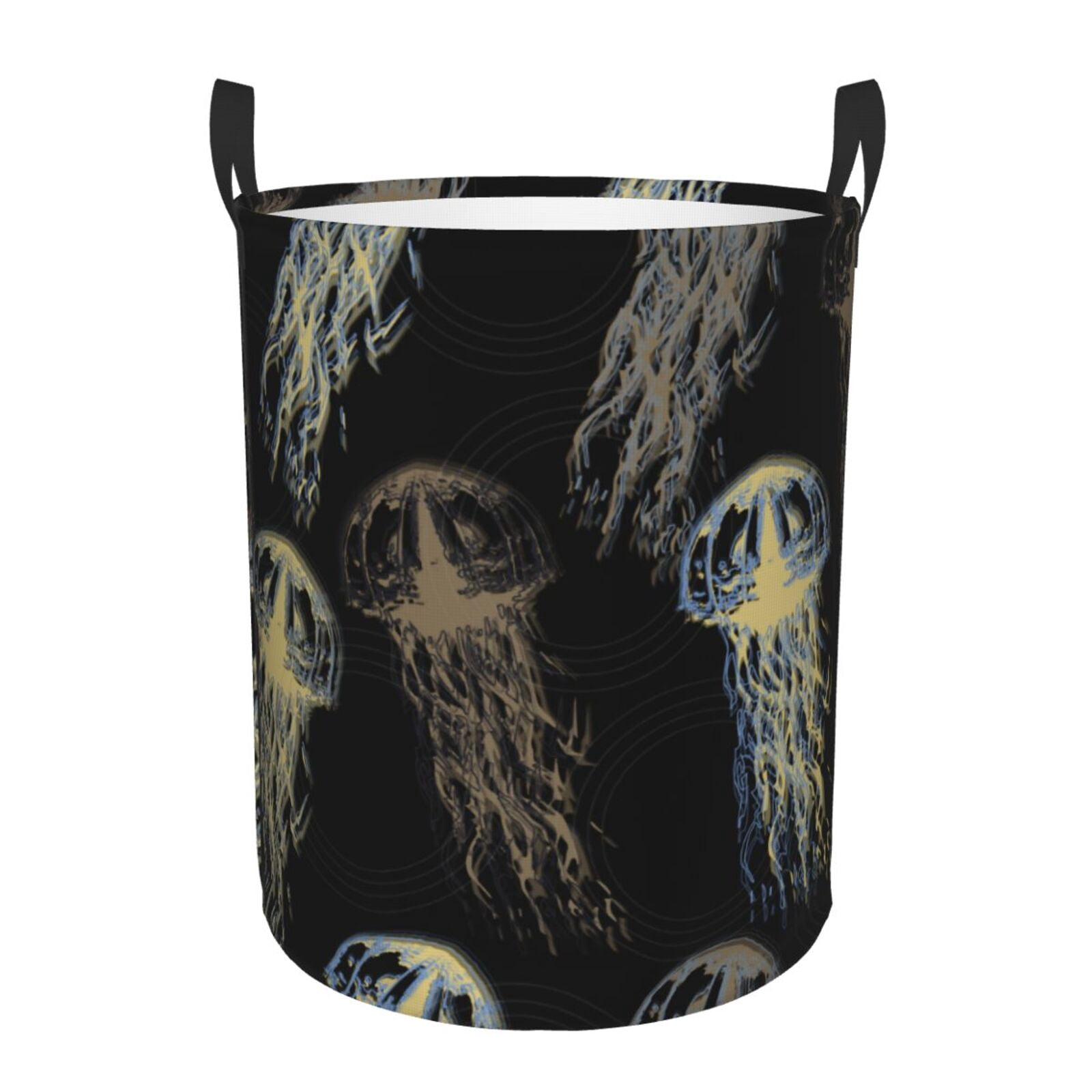 Kll Jellyfish Waterproof Foldable Laundry Hamper Bucket With Handles ...