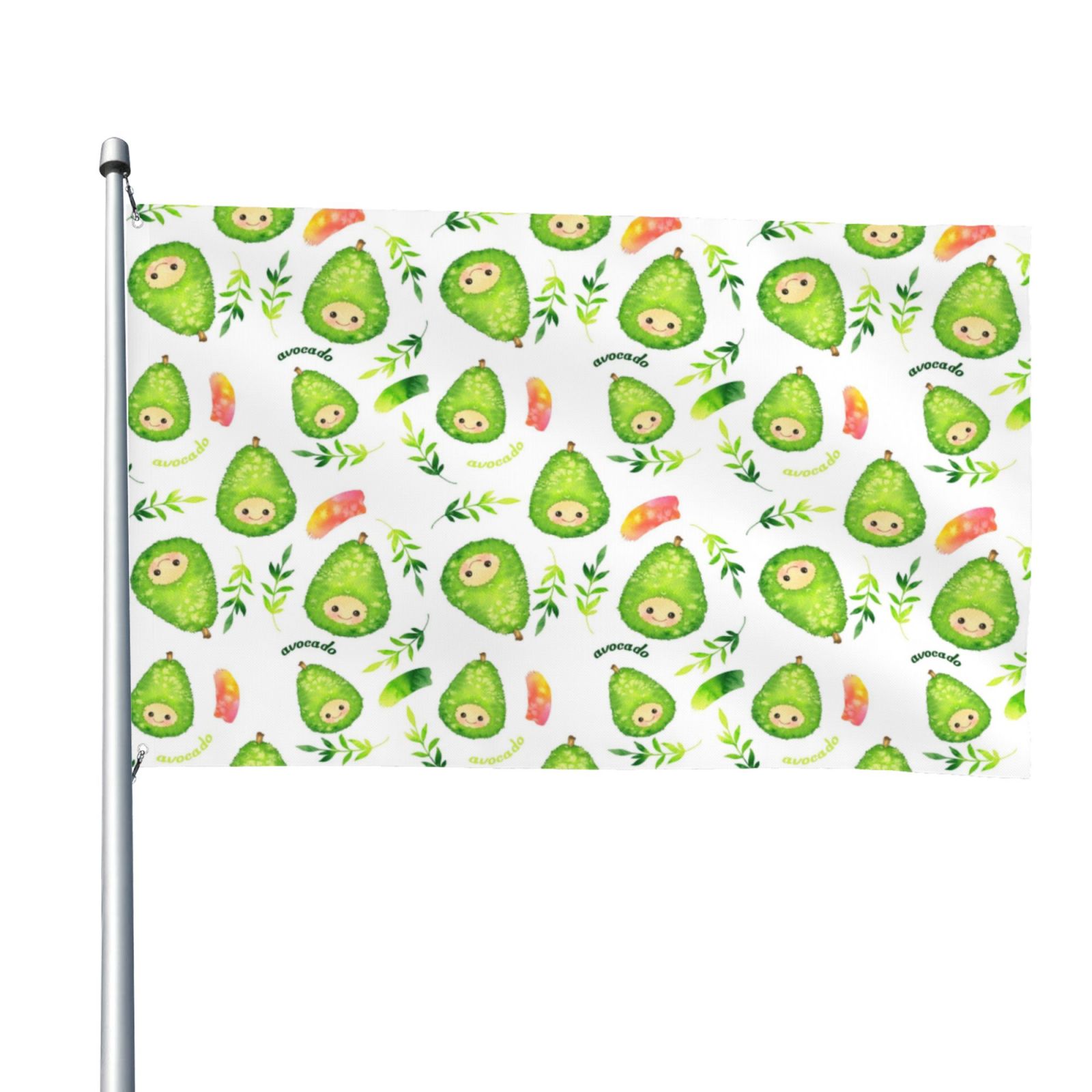 Kll Kawaii Avocado Flag 4x6 Ft Parade Party Flag Outdoor Flag ...
