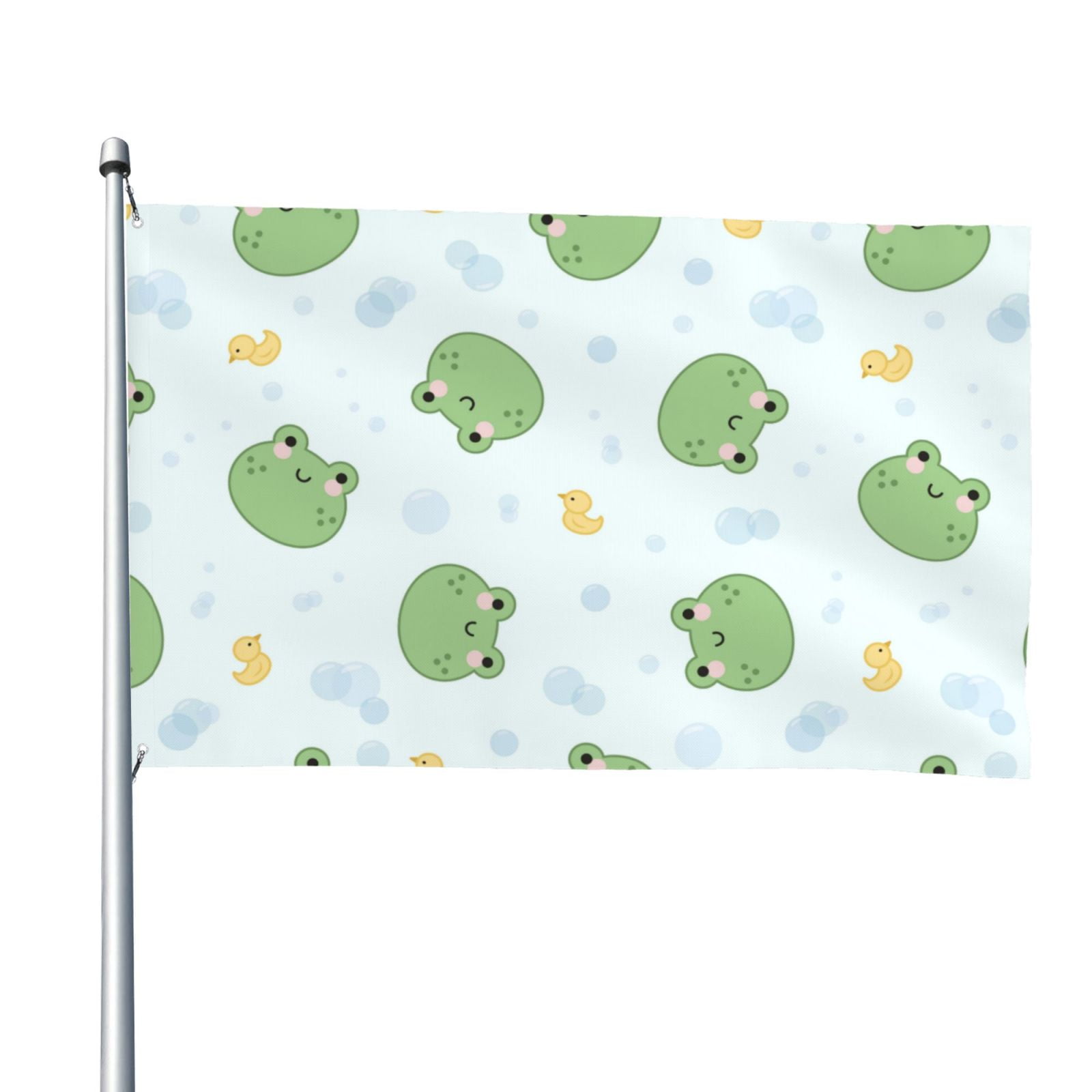 Kll Kawaii Frogs Flag 4x6 Ft Parade Party Flag Outdoor Flag Decorative ...