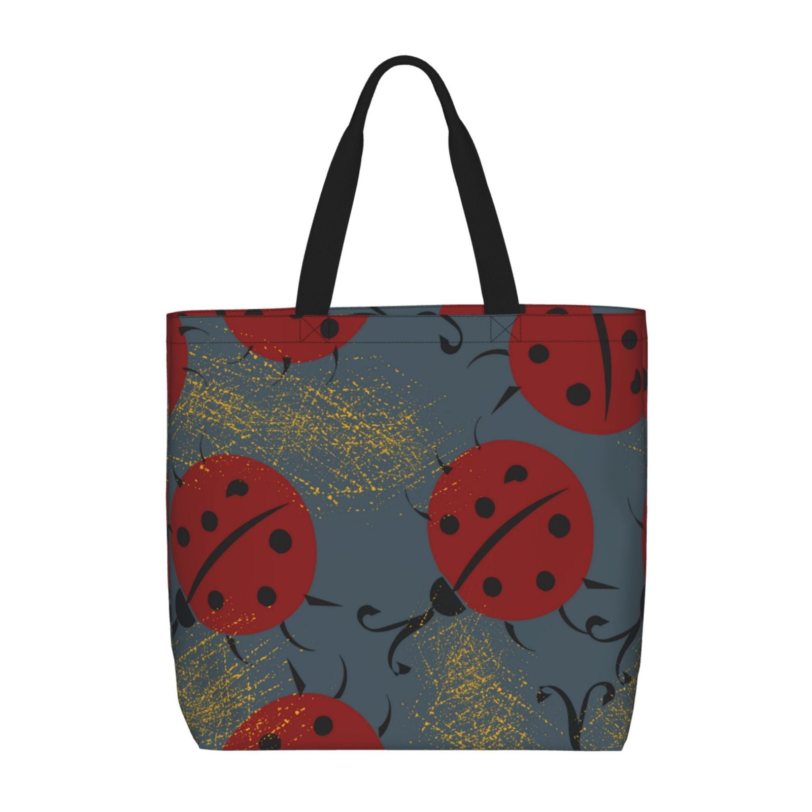 Kll Ladybug Pattern Aesthetic Tote Bag For Women Beach Bag Shopping ...