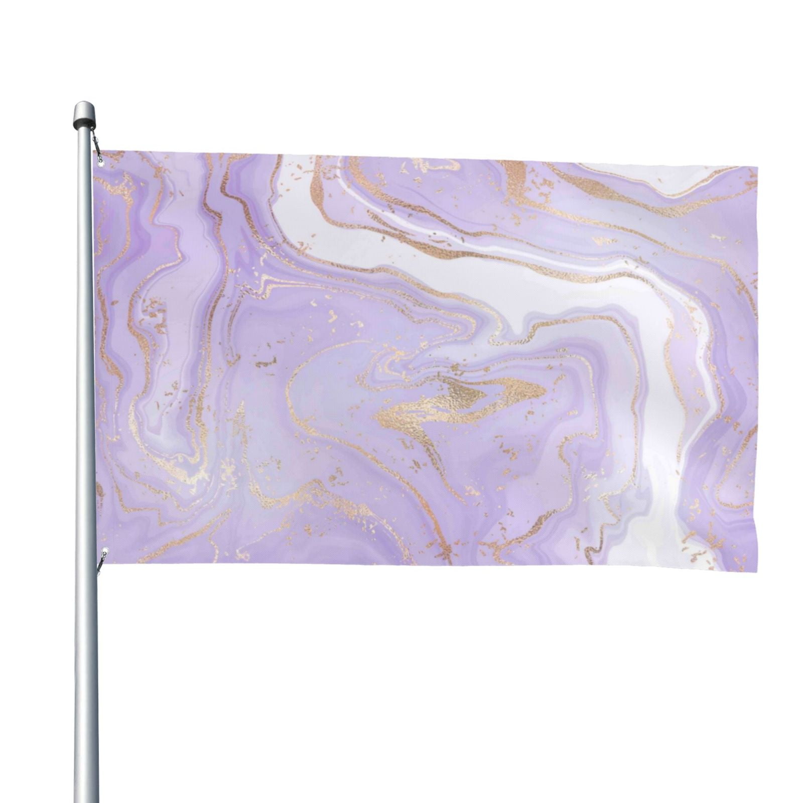 Kll Lavender Glitter Foil Stripes Flag 4x6 Ft Parade Party Flag Outdoor ...