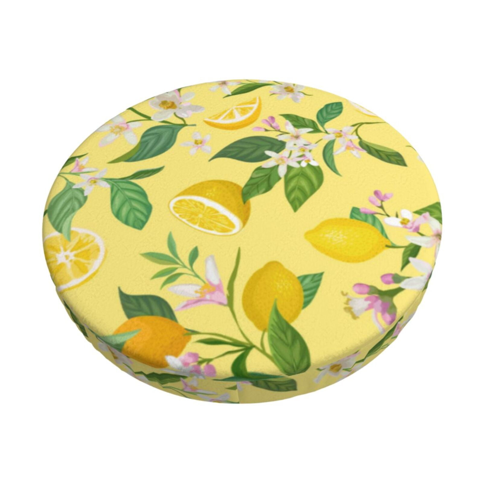 Kll Lemon Round Bar Chair Cushion Cover 12 Inch,Bar Stool Protector ...