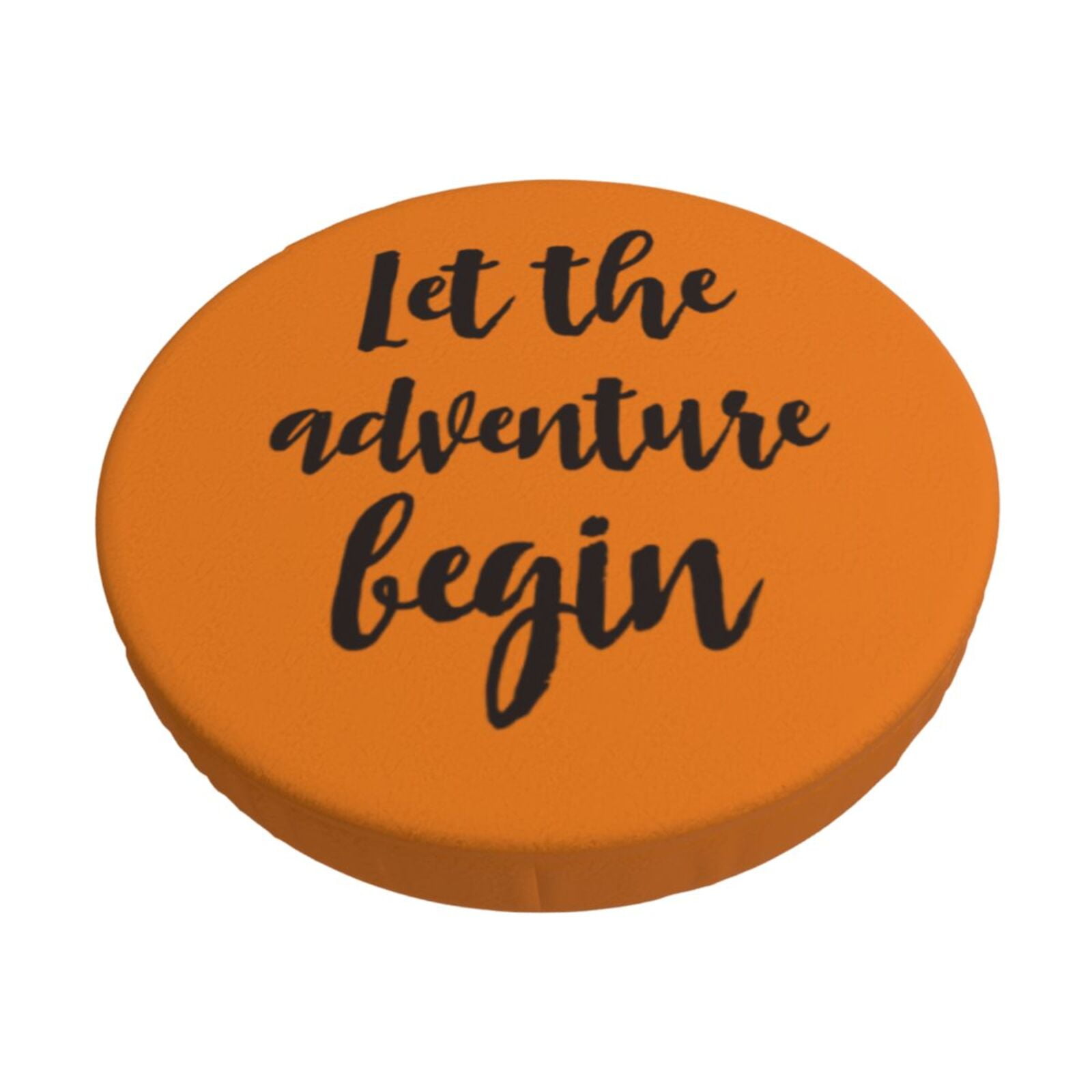 Kll Let The Adventure Begin Round Bar Chair Cushion Cover 13 Inch,Bar ...