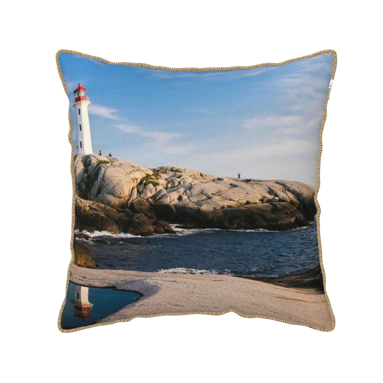 Kll Lighthouse Decorative Throw Pillow Covers Velvet Soft For Couch ...