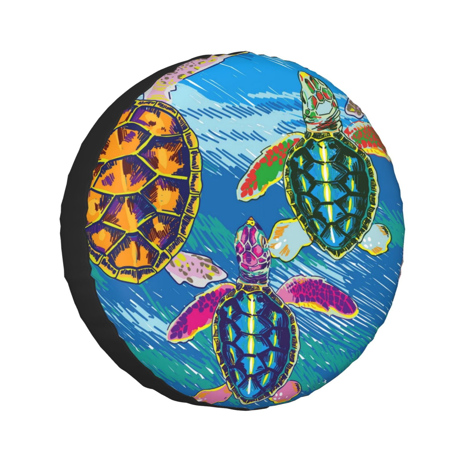 Kll Little Sea Turtles Tire Cover,Universal Wheel Tire Cover For ...