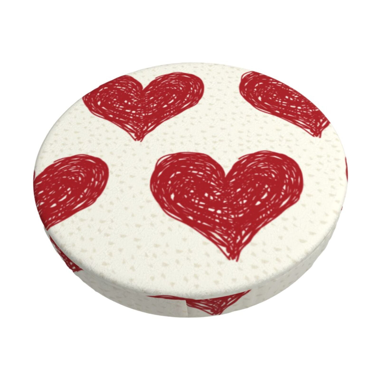 Kll Love Round Bar Chair Cushion Cover 13 Inch,Bar Stool Protector With ...