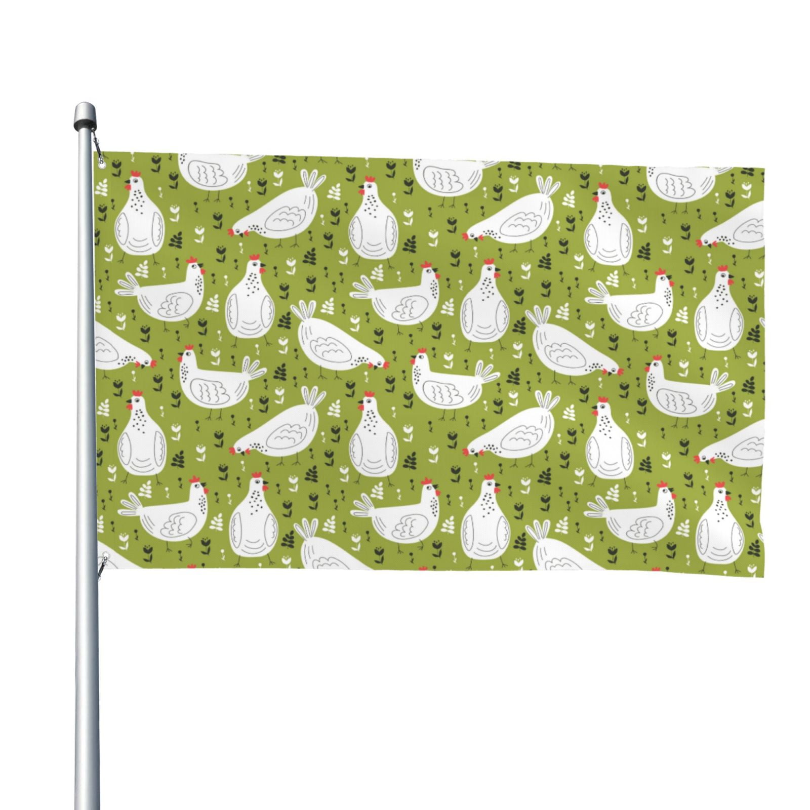 Kll Lovely Chickens Flag 4x6 Ft Parade Party Flag Outdoor Flag ...