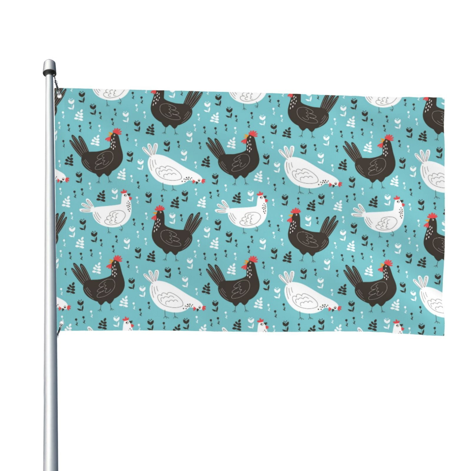 Kll Lovely Roosters Flag 4x6 Ft Parade Party Flag Outdoor Flag ...