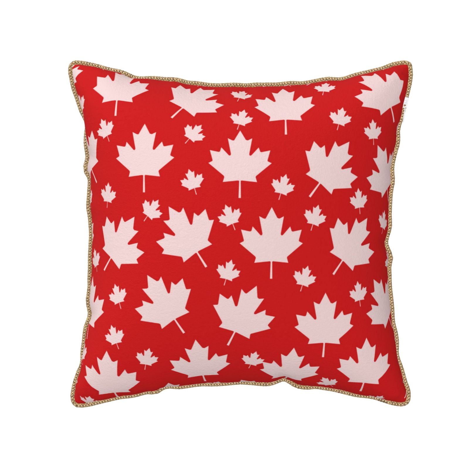 Kll Maple Leaves Decorative Throw Pillow Covers Velvet Soft For Couch ...
