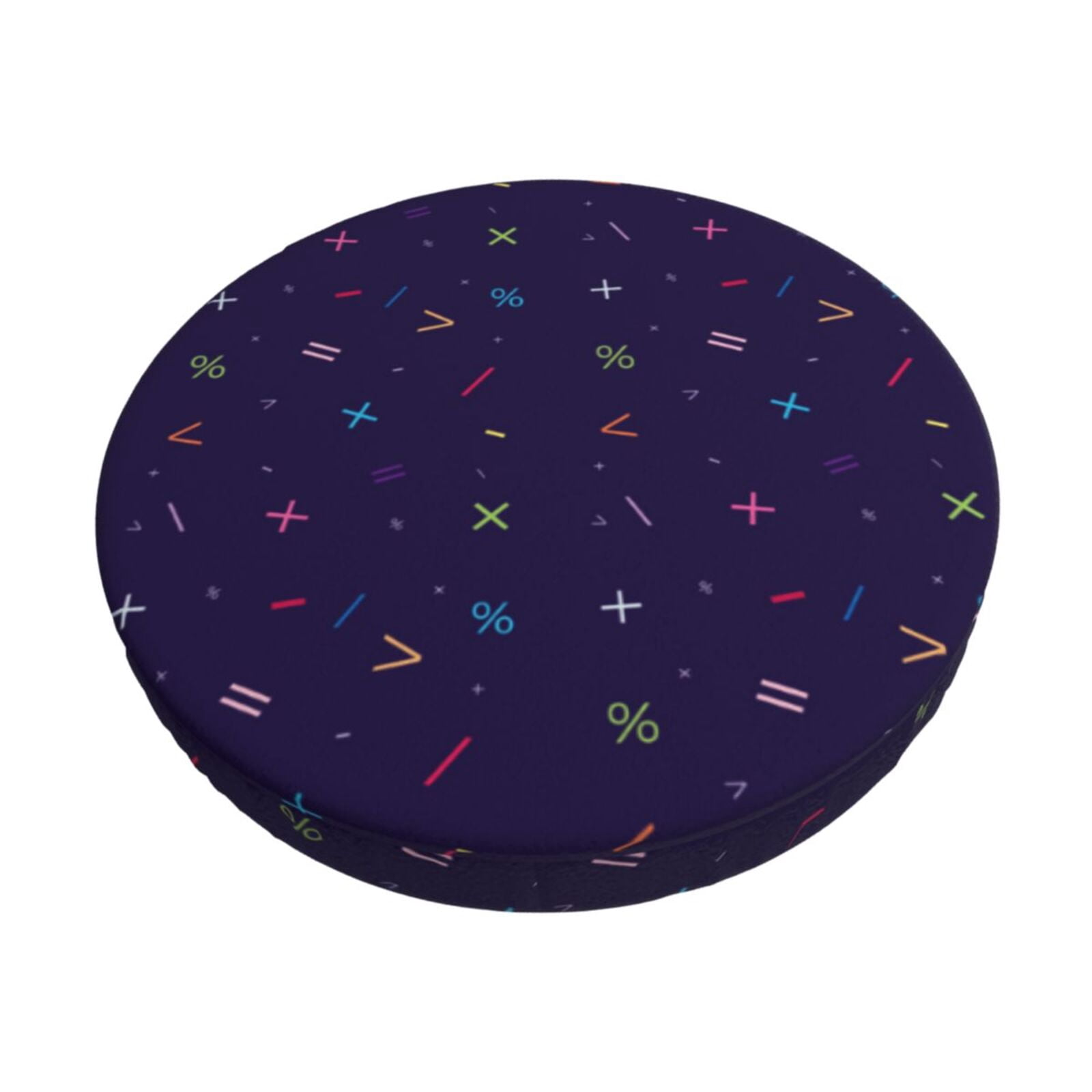 Kll Mathematical Symbols Round Bar Chair Cushion Cover 13 Inch,Bar ...