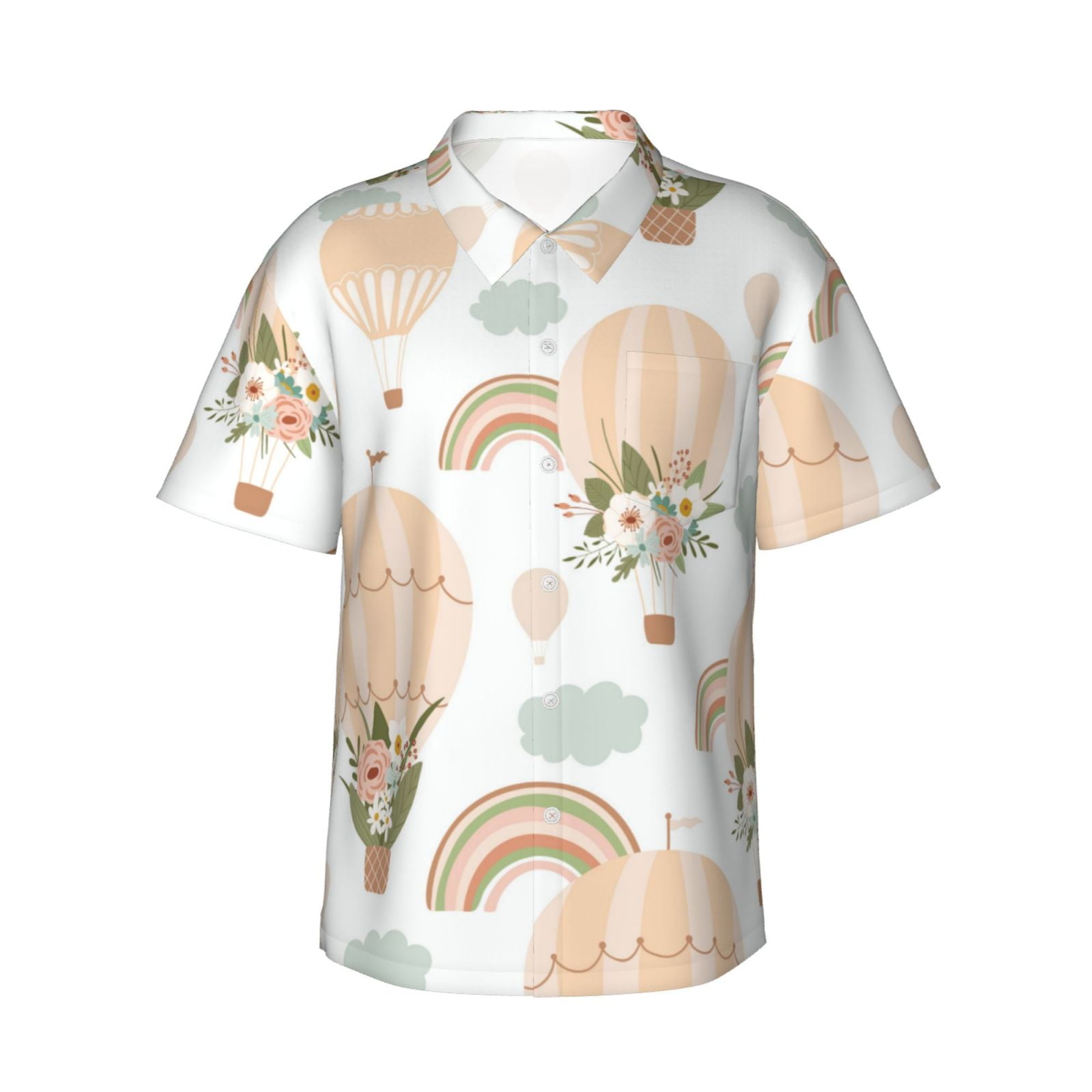 Kll Men'S Hawaiian Shirt Short Sleeve Button Down Beach Shirts-Air ...