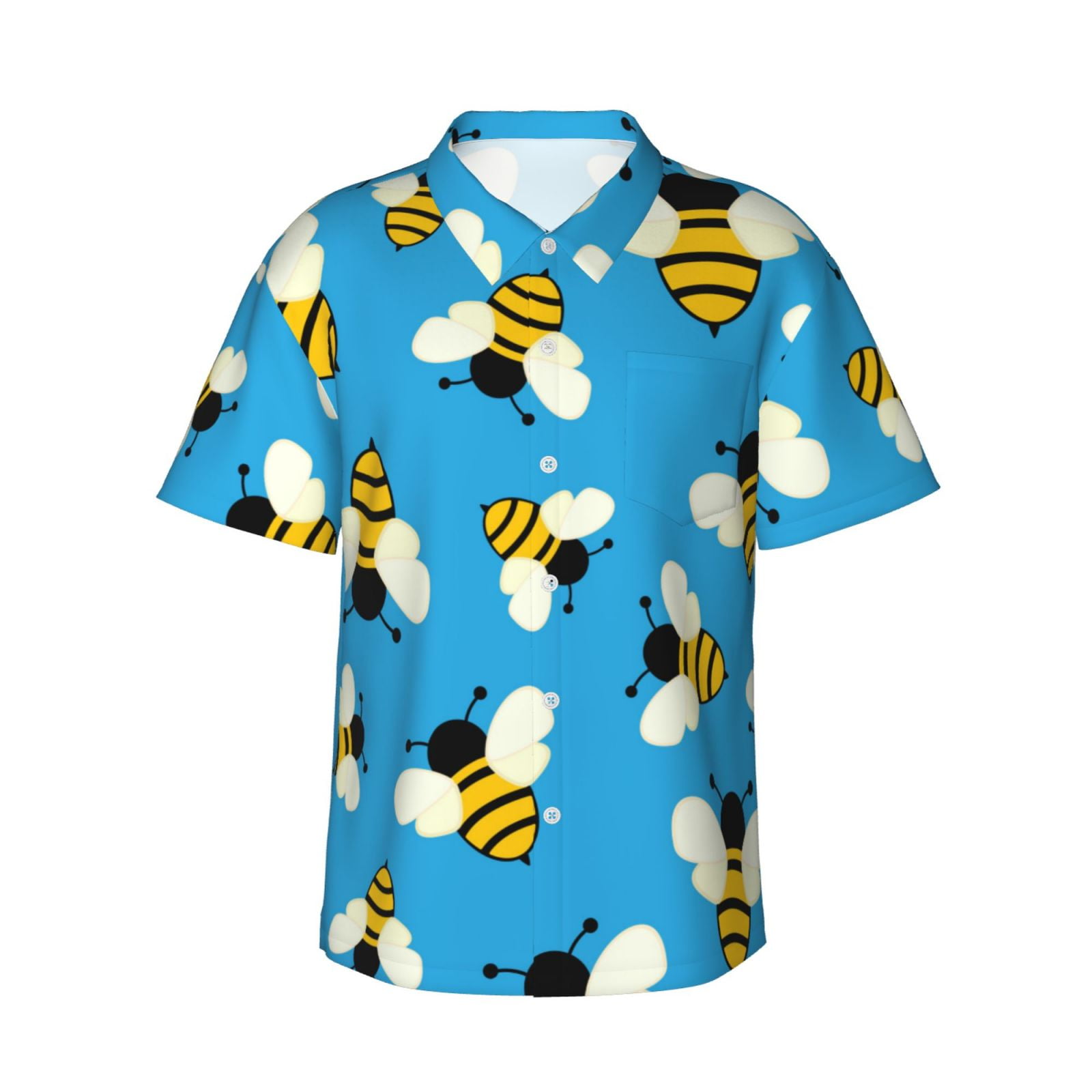 Kll Mens Hawaiian Shirt Short Sleeve Button Down Beach Shirts Flying