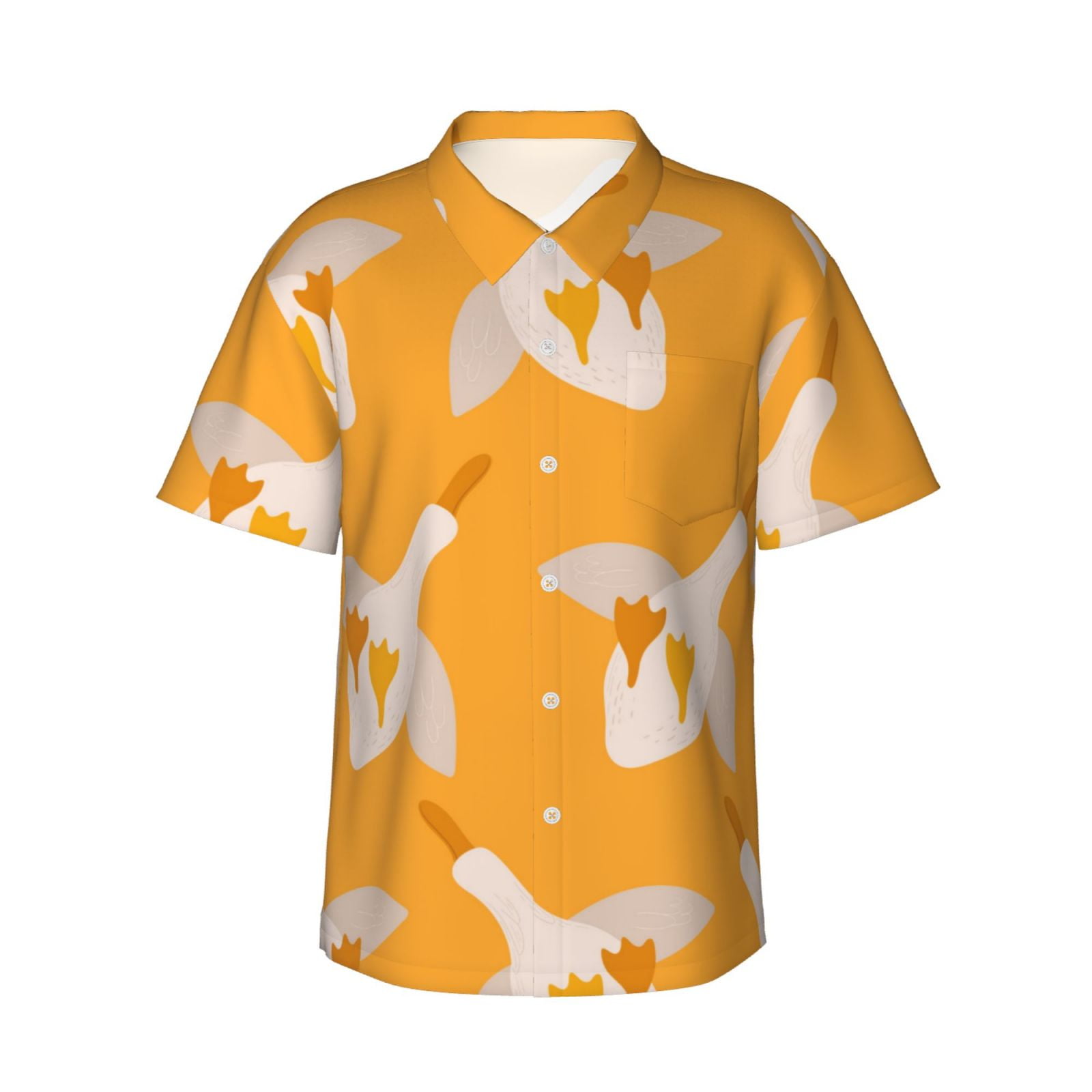 Kll Mens Hawaiian Shirt Short Sleeve Button Down Beach Shirts Flying