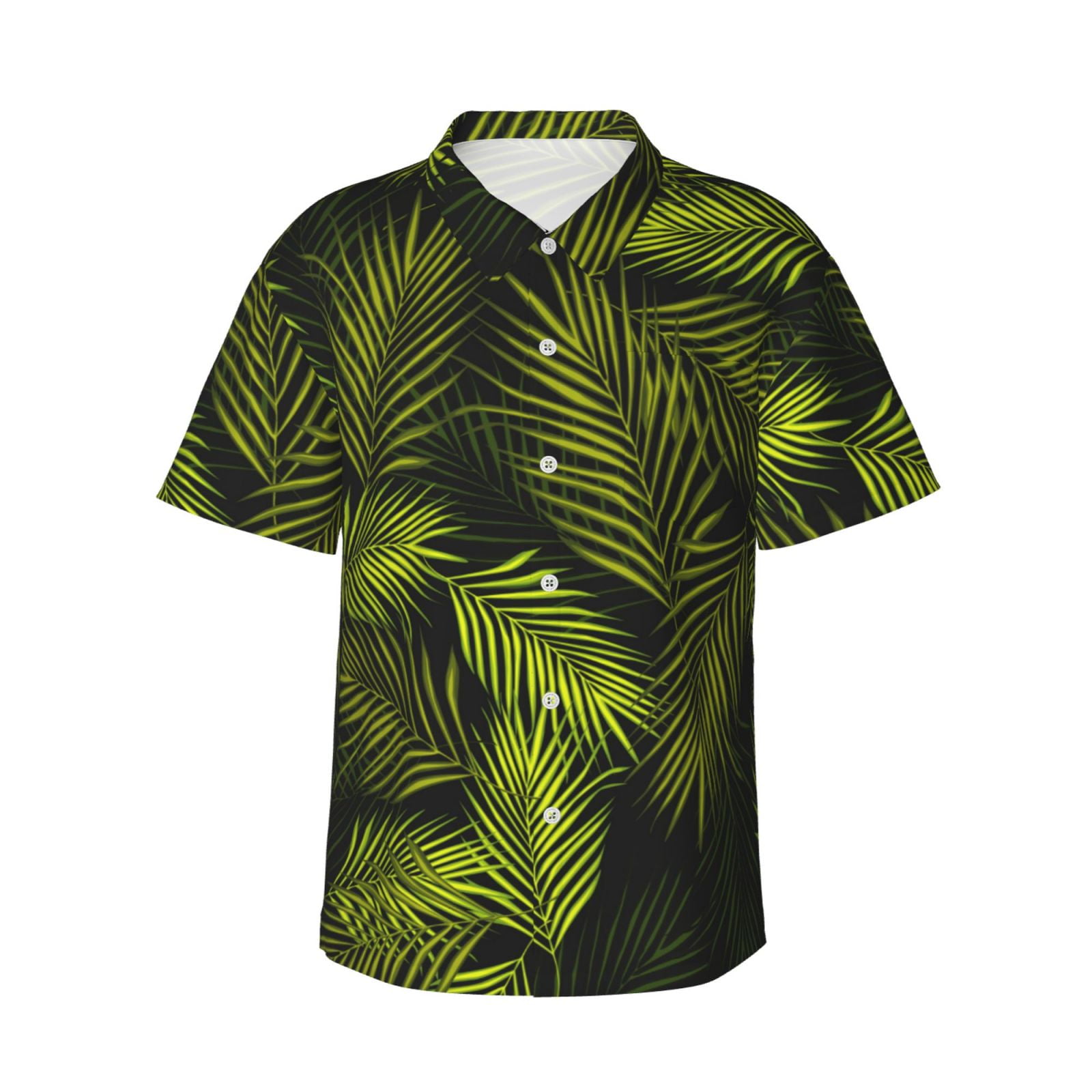 Kll Mens Hawaiian Shirt Short Sleeve Button Down Beach Shirts Tropical
