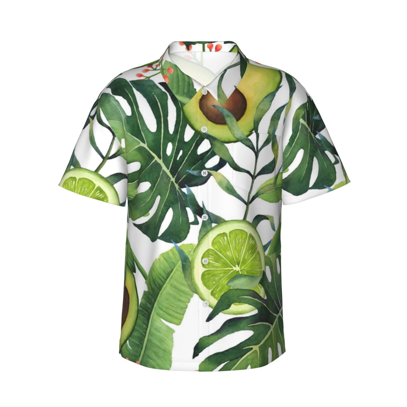 Kll Mens Hawaiian Shirt Short Sleeve Button Down Beach Shirts