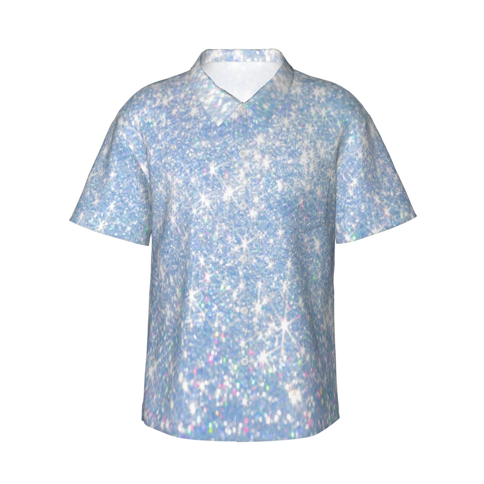 Kll Men'S Hawaiian Shirt Short Sleeve Button Down Beach Shirts-White ...