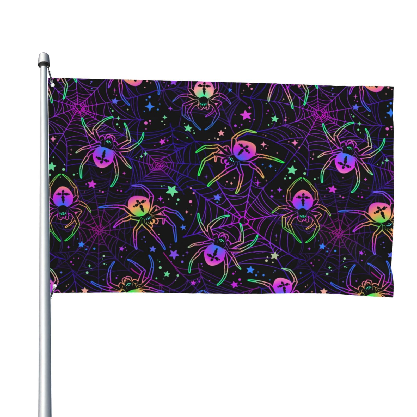 Kll Multi-Colored Spiders Flag 4x6 Ft Parade Party Flag Outdoor Flag ...